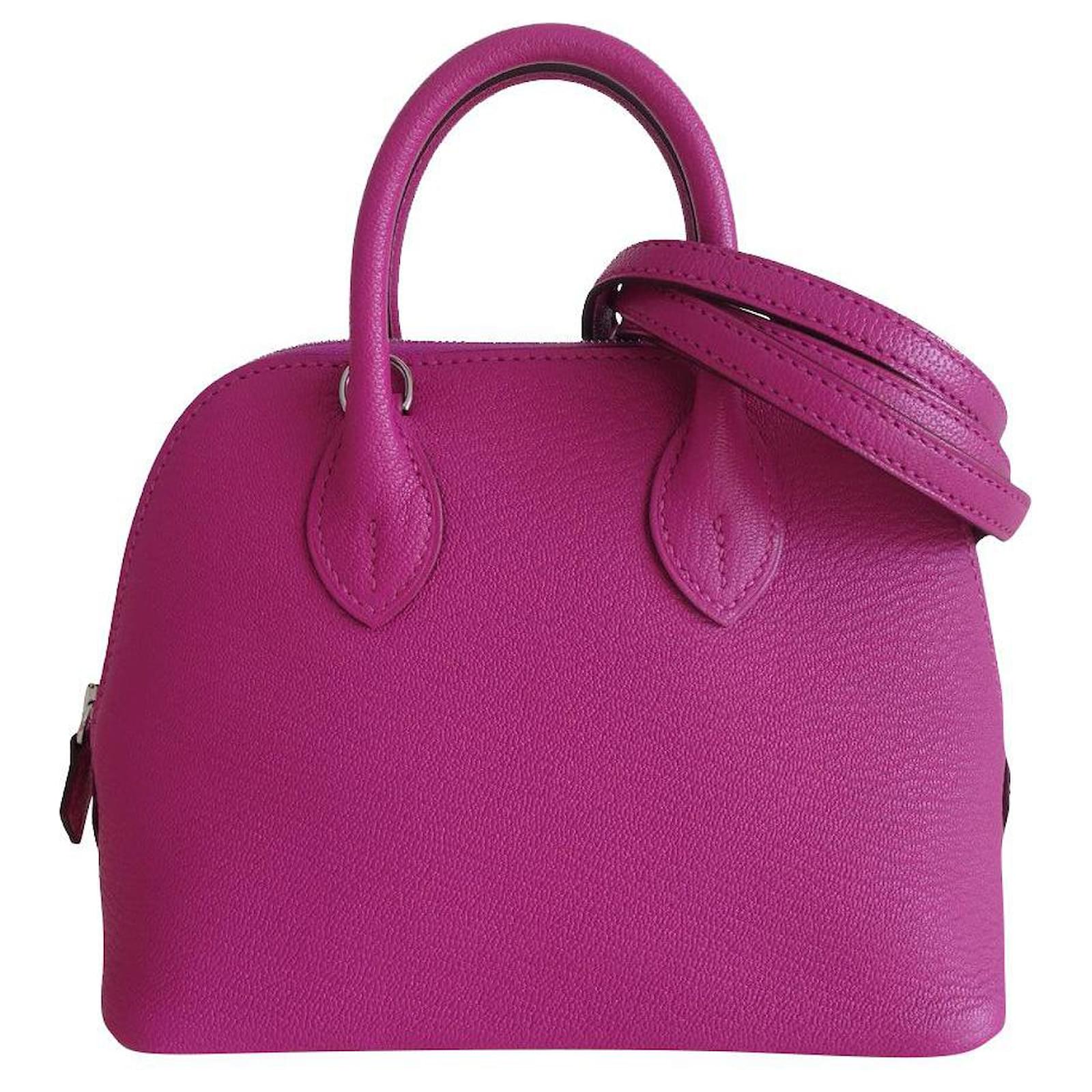 Hermès Sac mini Bolide Hermes Cuir Rose ref.657752 - Joli Closet
