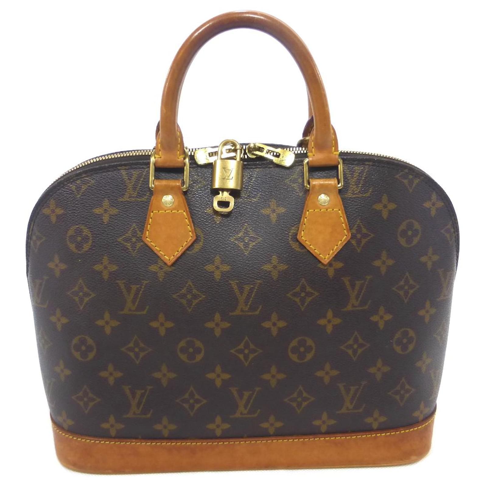 Louis Vuitton ALMA PM MONOGRAM Brown Leather ref.657757 - Joli Closet