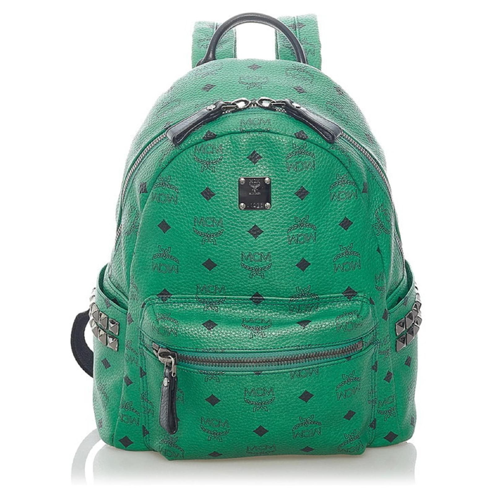 MCM Visetos Green Cloth ref.657786 - Joli Closet