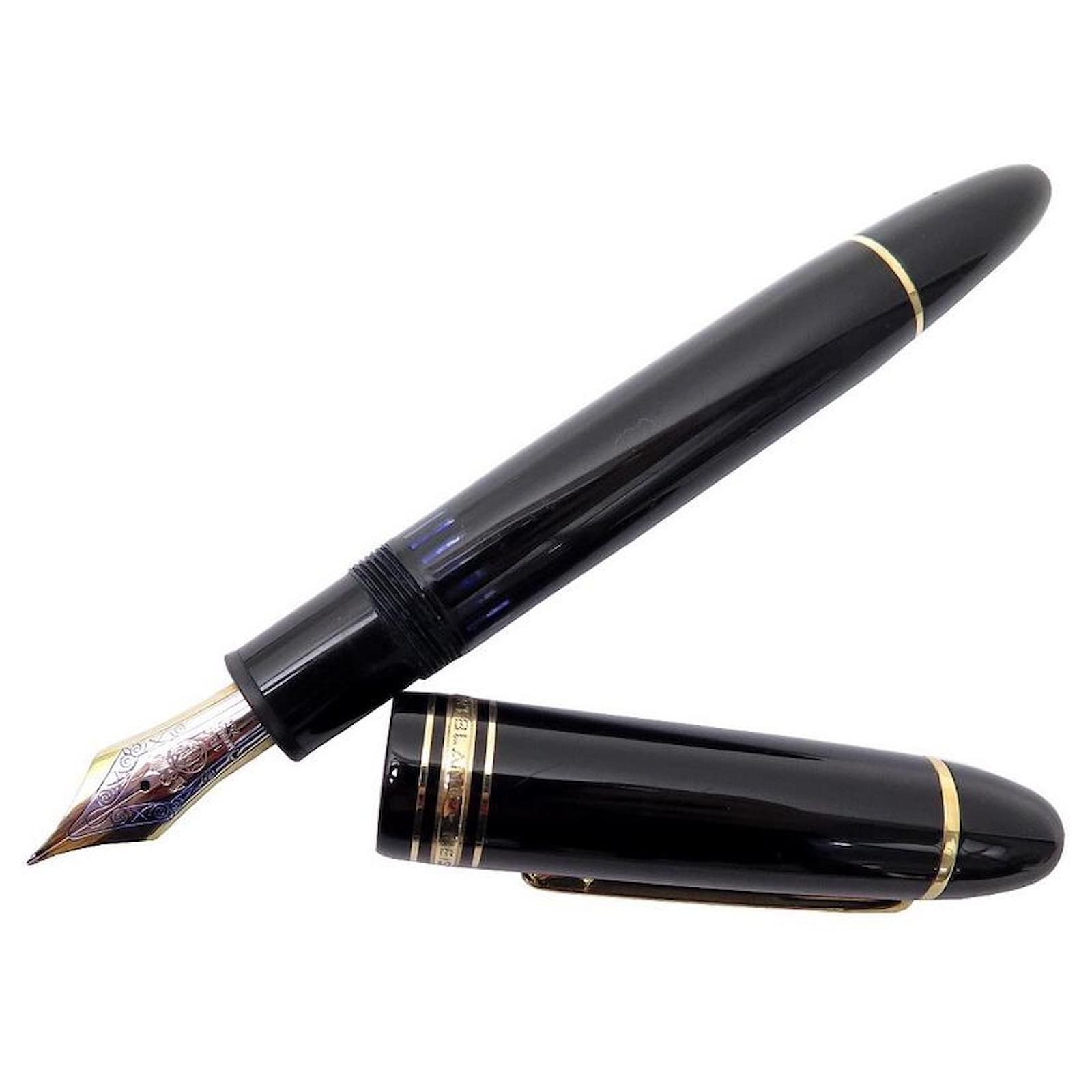VINTAGE MONTBLANC MEISTERSTUCK FEATHER PEN 149 golden 115383 FOUNTAIN ...