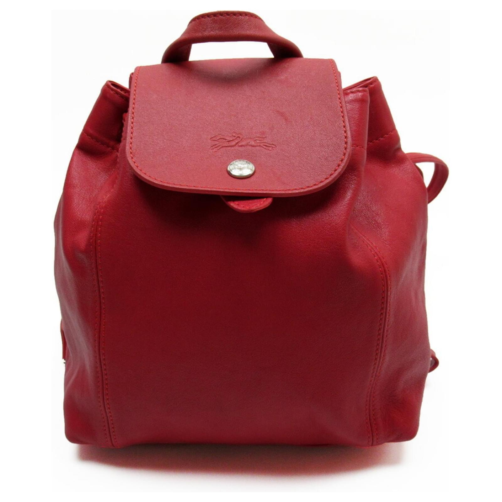 LONGCHAMP Red Leather ref.658149 - Joli Closet