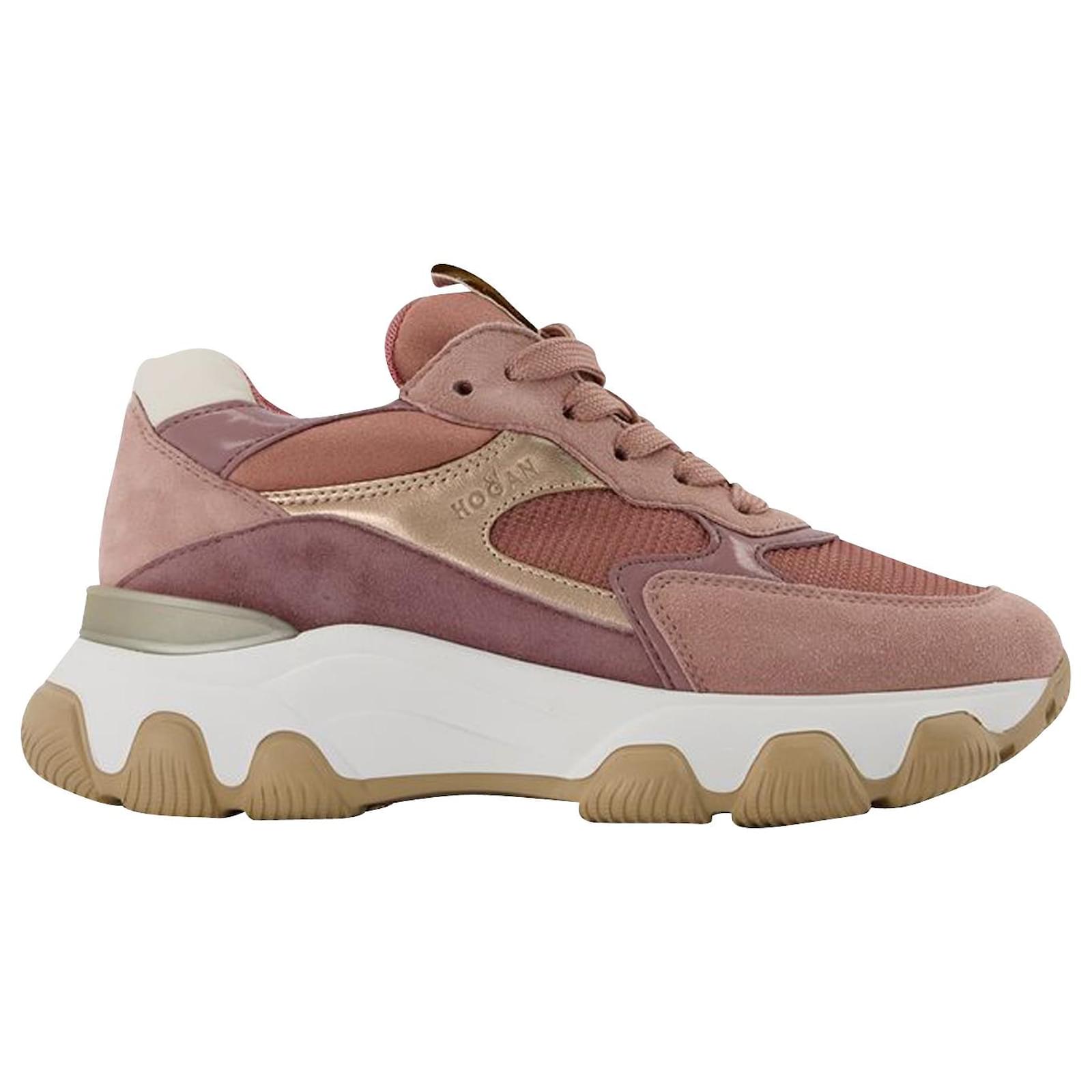 Hogan Hyperactive Allacciato Sneakers in Pink Leather ref.658809 - Joli ...