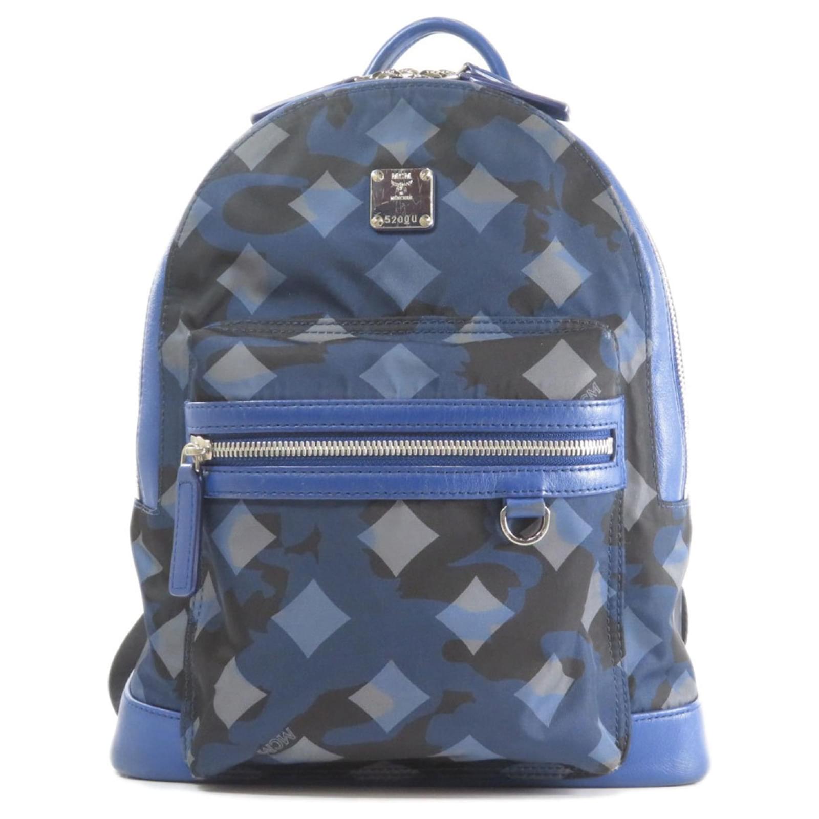 MCM Blue Leather ref.659846 - Joli Closet