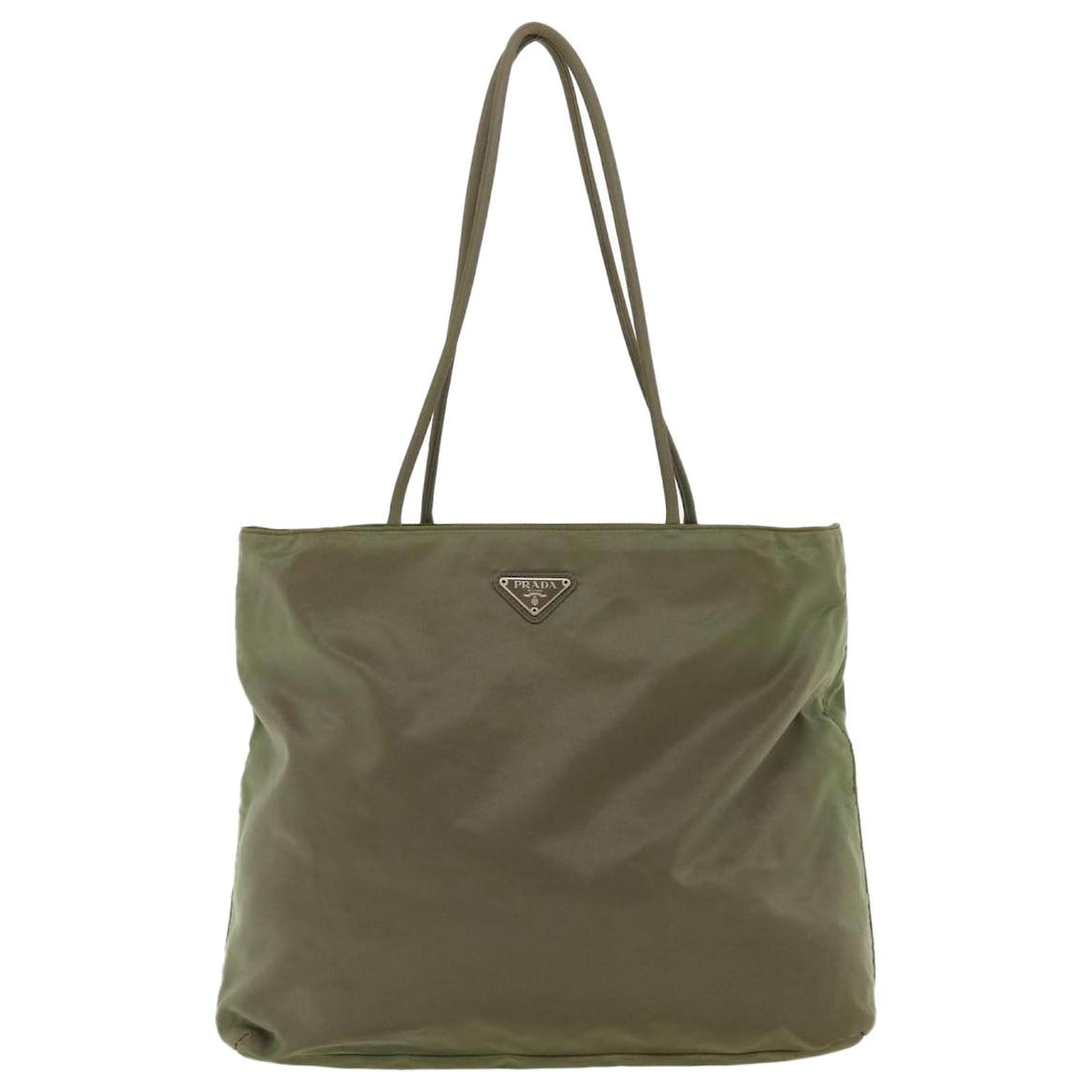 Prada Re-Nylon Khaki Synthetic ref.660373 - Joli Closet