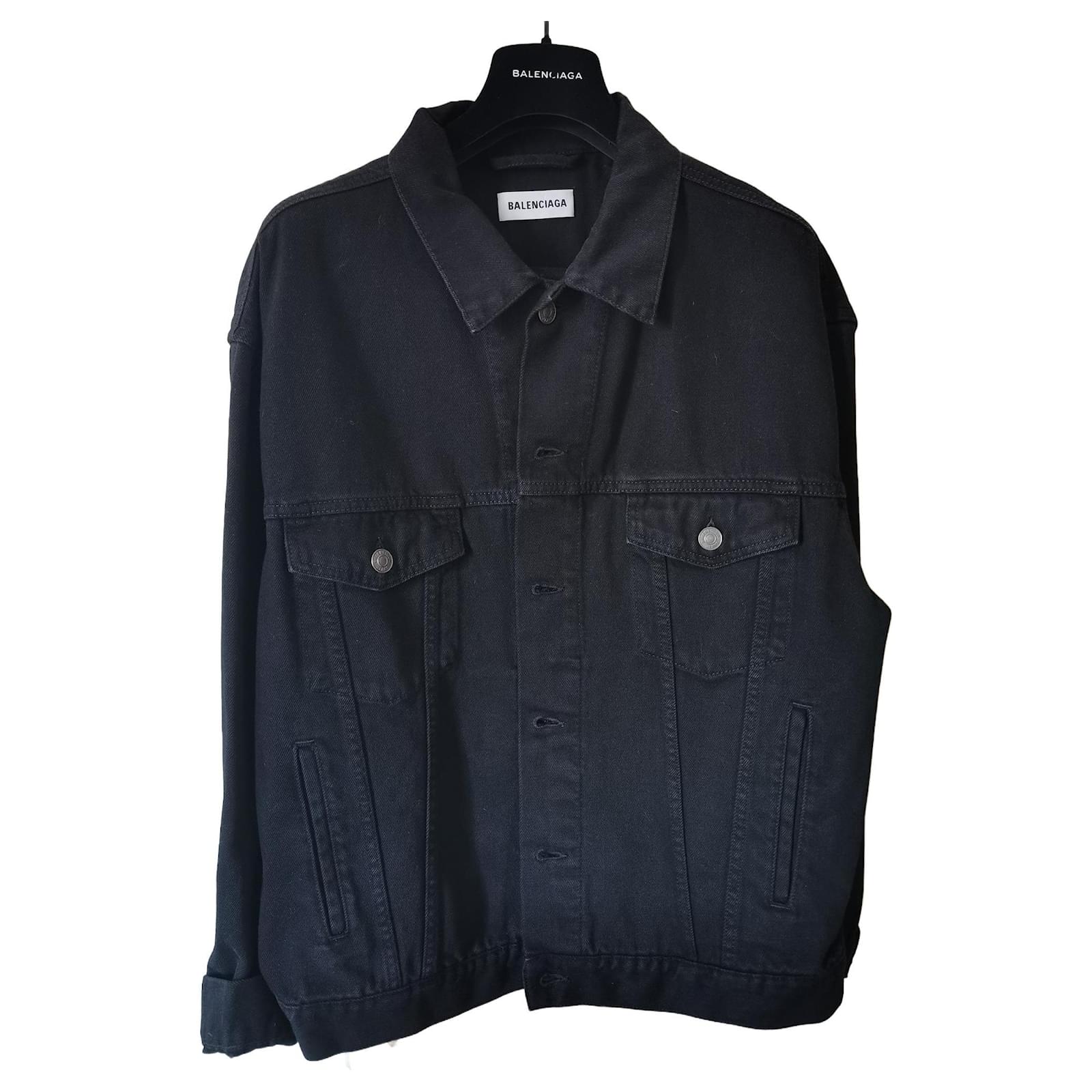 Jacket Balenciaga Black Denim ref.661372 - Joli Closet