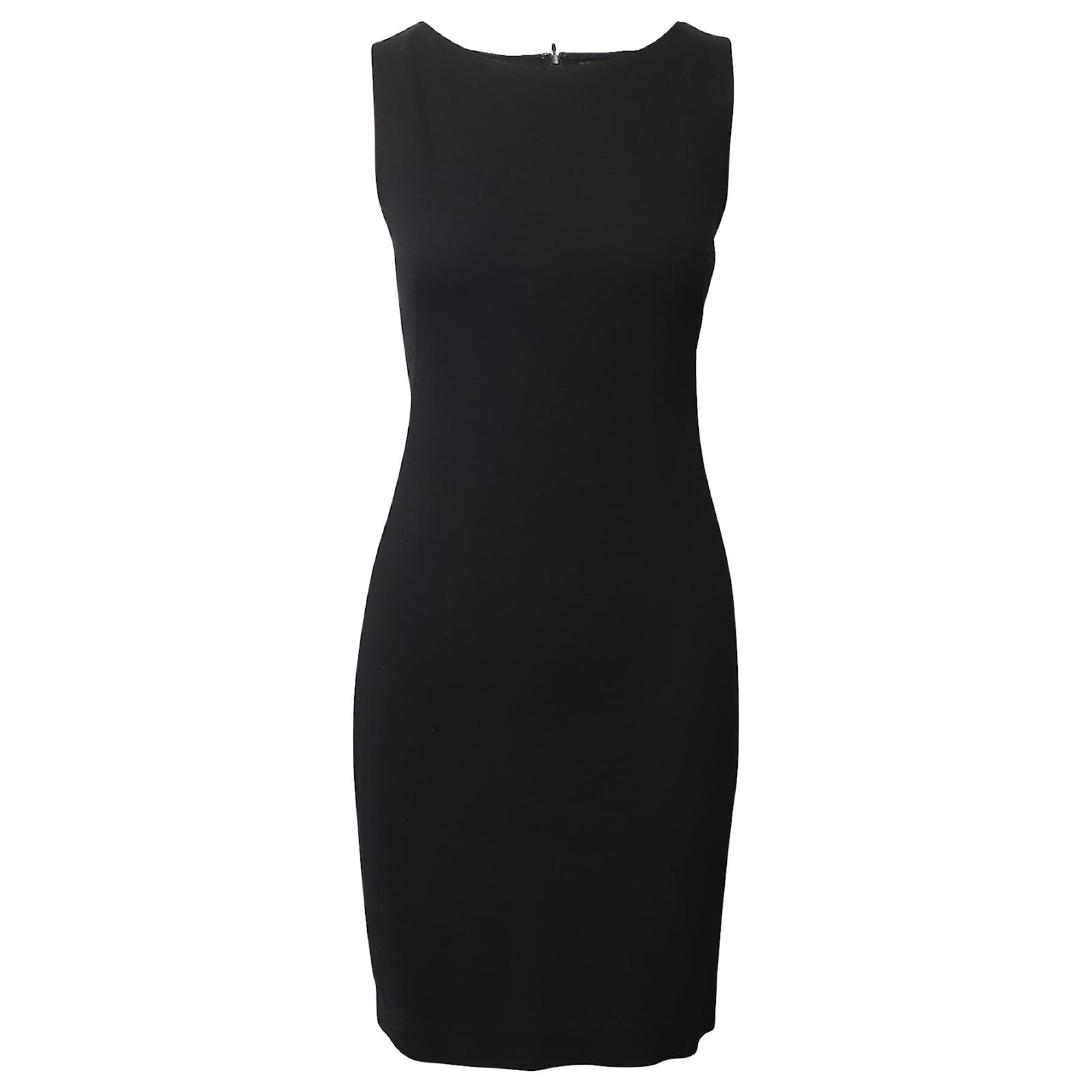 Theory Precision Fitted Shift Dress in Black Viscose Cellulose fibre ...