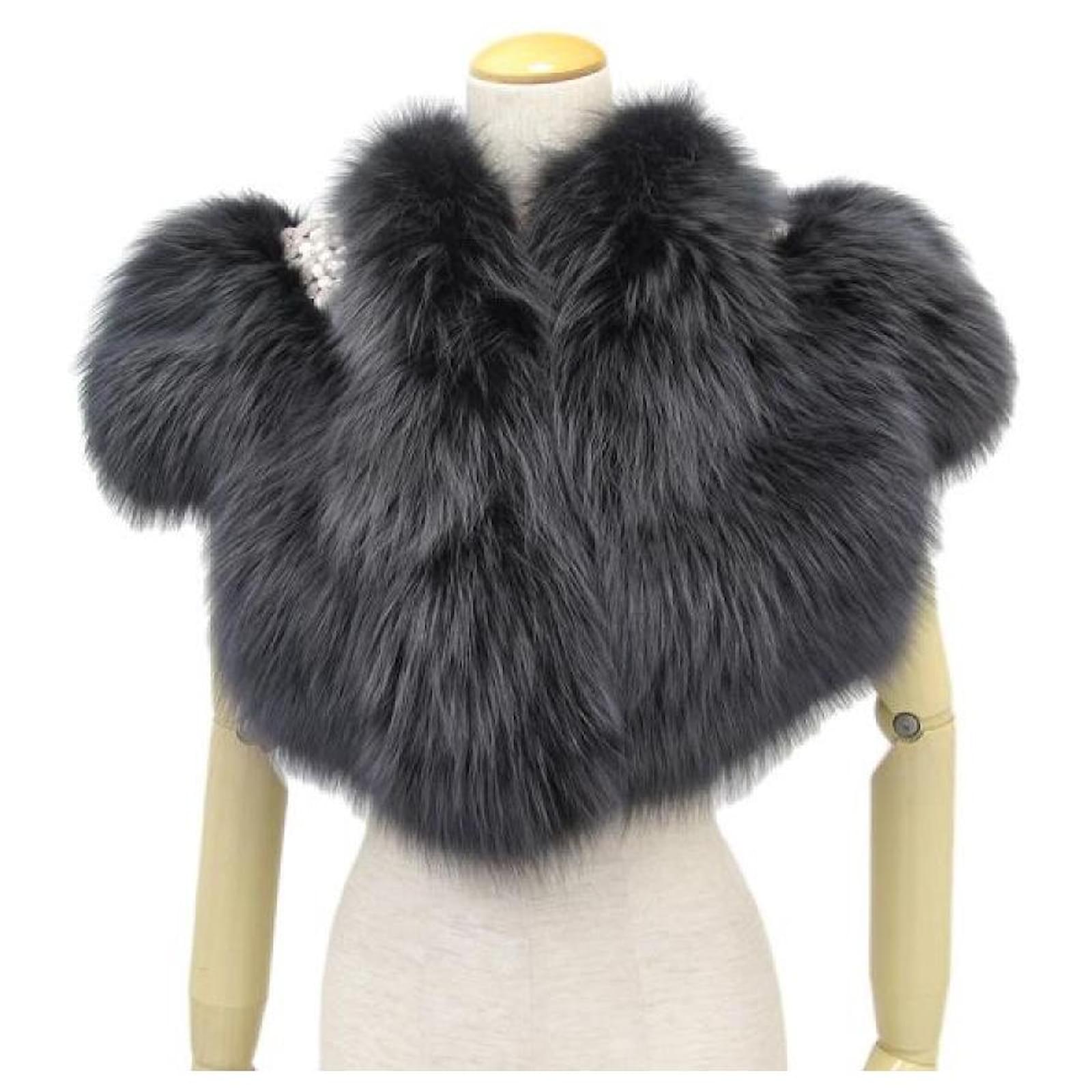 Fendi Fox Short Jacket Grey Silk ref.662866 - Joli Closet