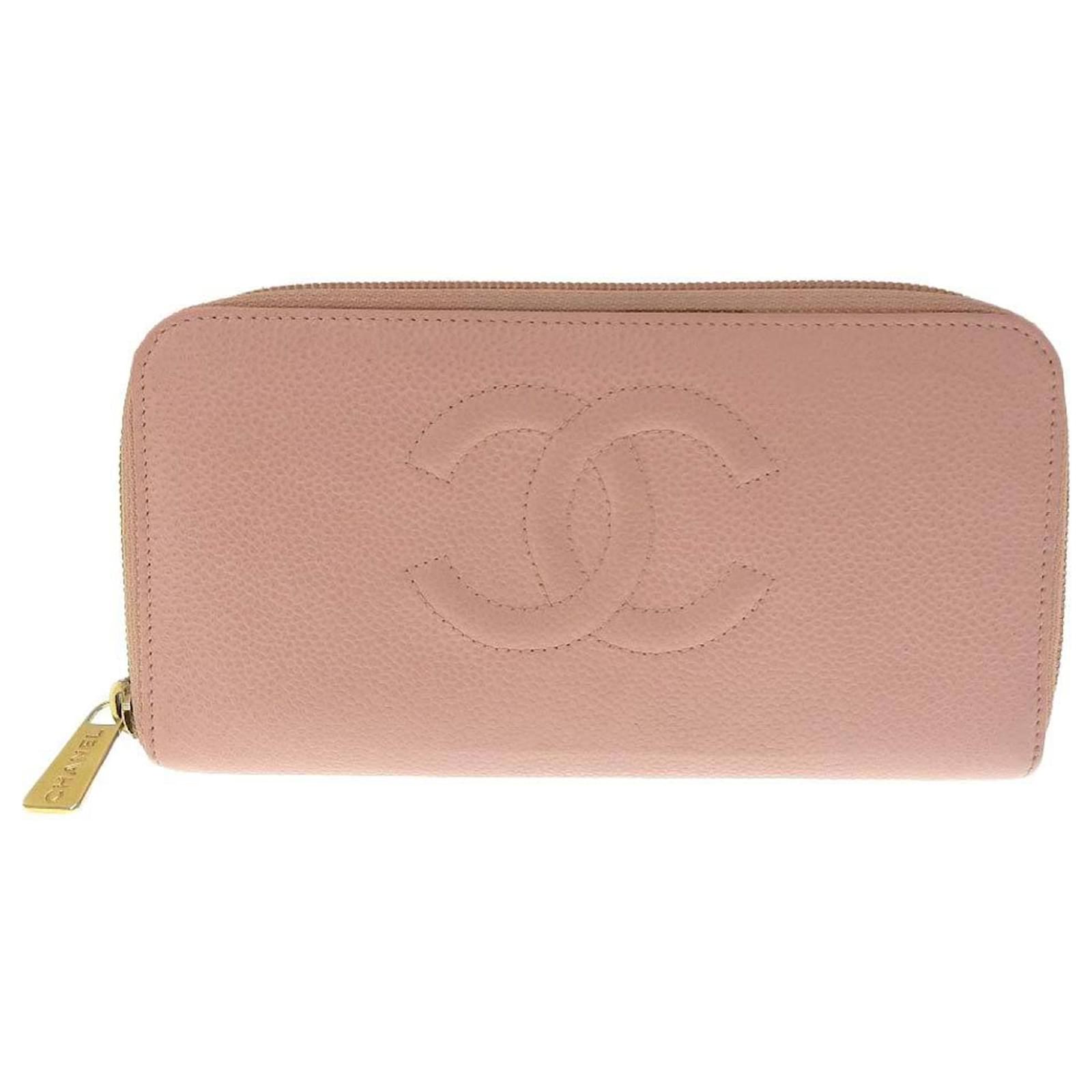 Chanel Logo CC Pink Leather ref.663249 - Joli Closet