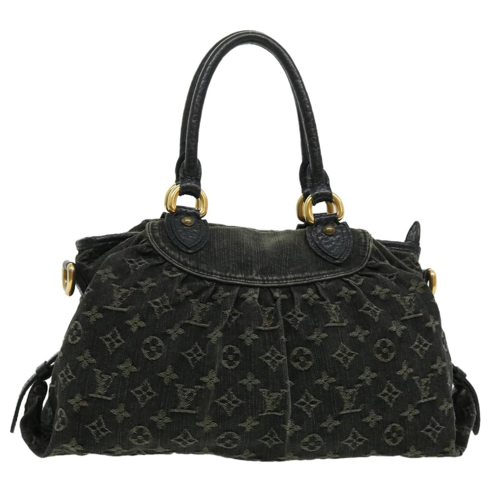 Louis Vuitton Neo Cabby Black Denim ref.664103 - Joli Closet