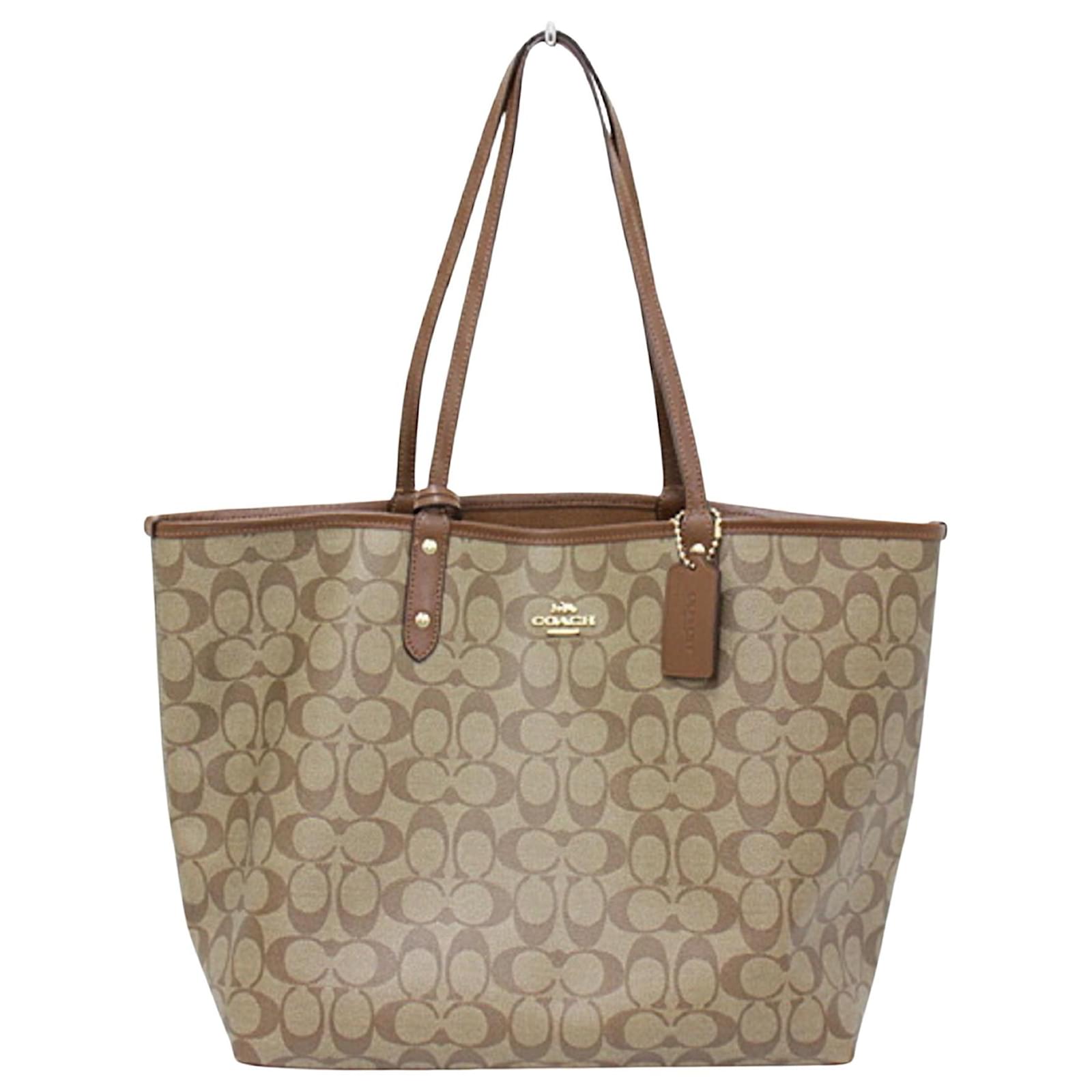 Coach Signature Brown Cloth ref.664168 - Joli Closet