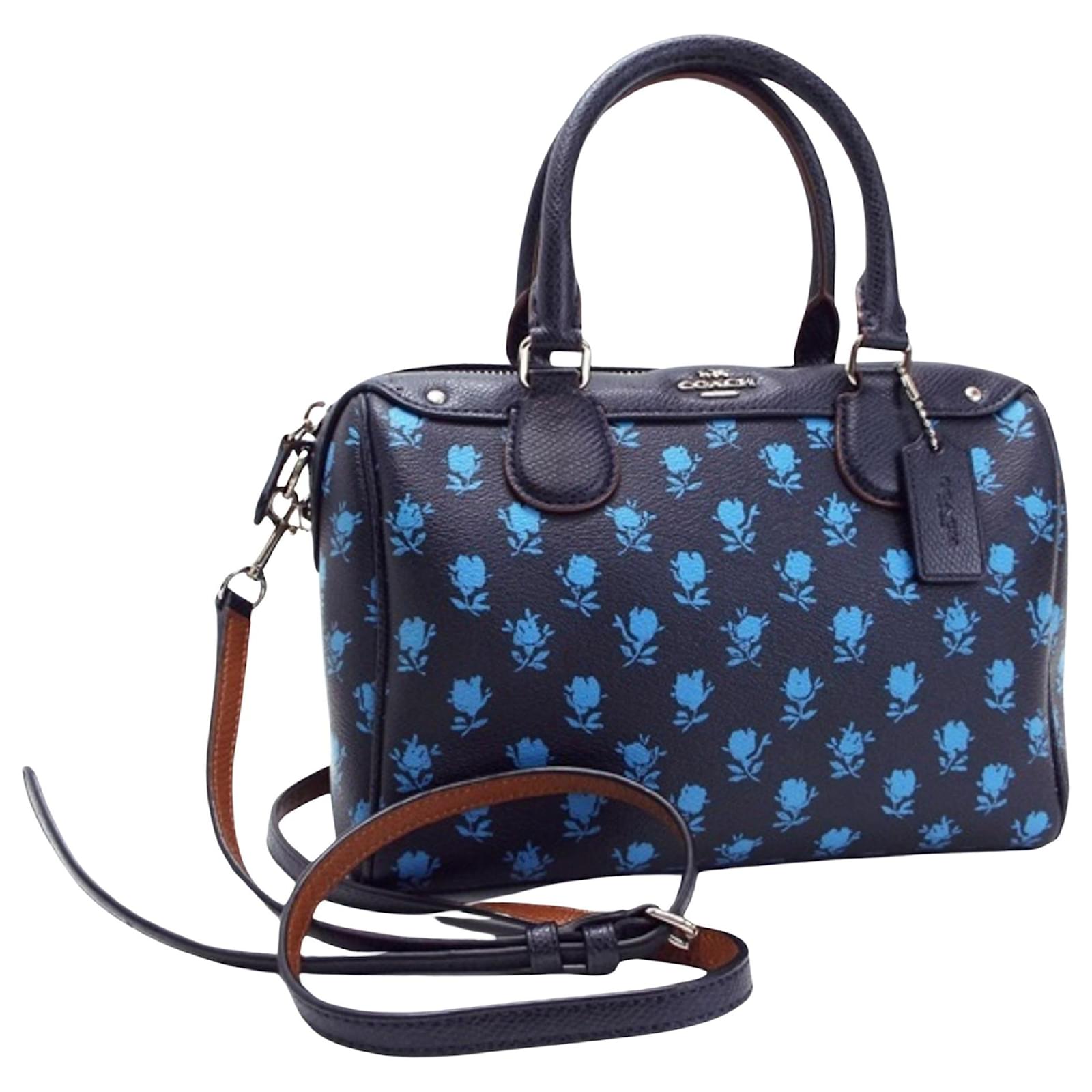 Coach Blue Leather ref.664185 - Joli Closet