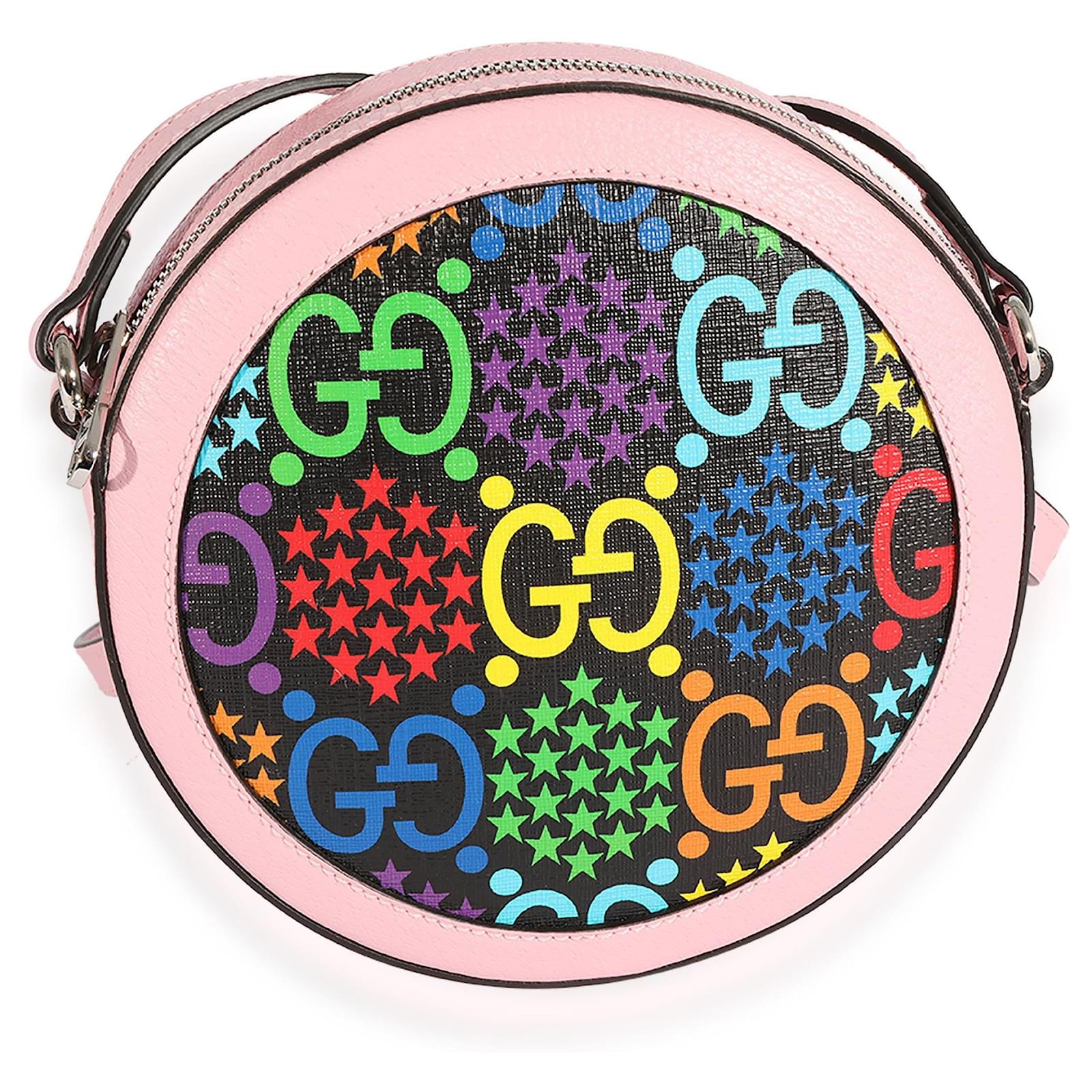 Gucci Limited Edition 'psychedelic' Rainbow Gg Supreme Canvas Round ...