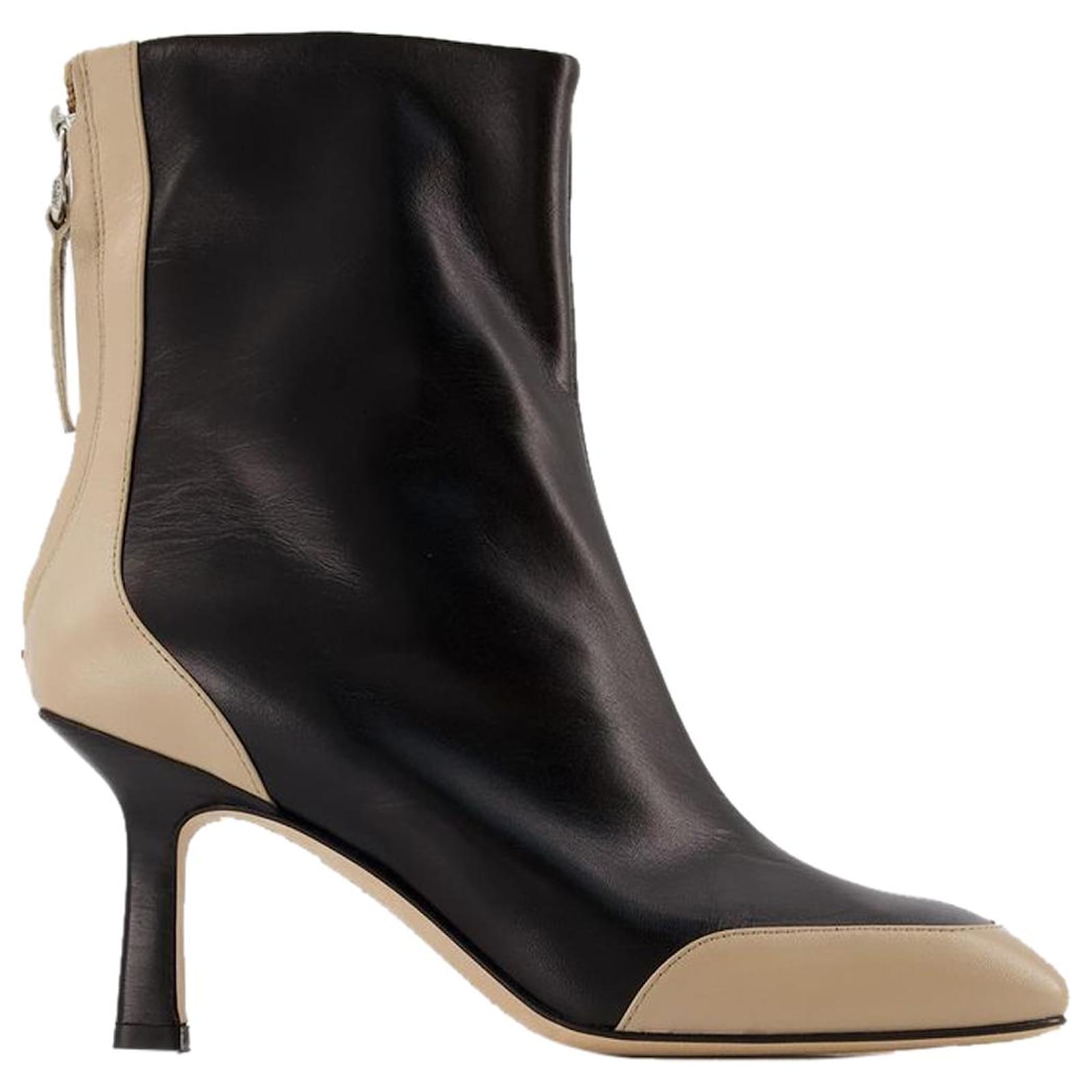 Aeyde Lily Boots in Black/Beige Leather Multiple colors ref.667814 ...