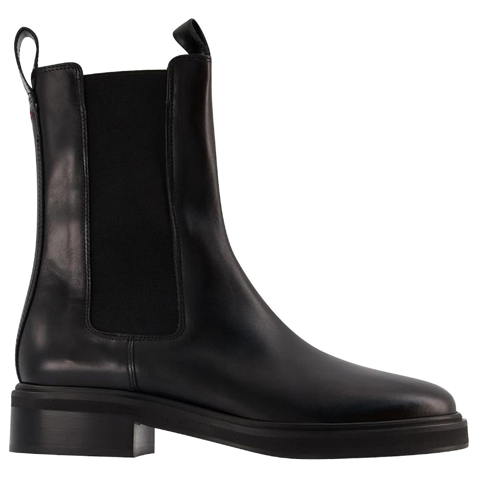 Aeyde Jack 45Bout rond Mm en cuirBottines Chelsea Noir ref.667955 ...