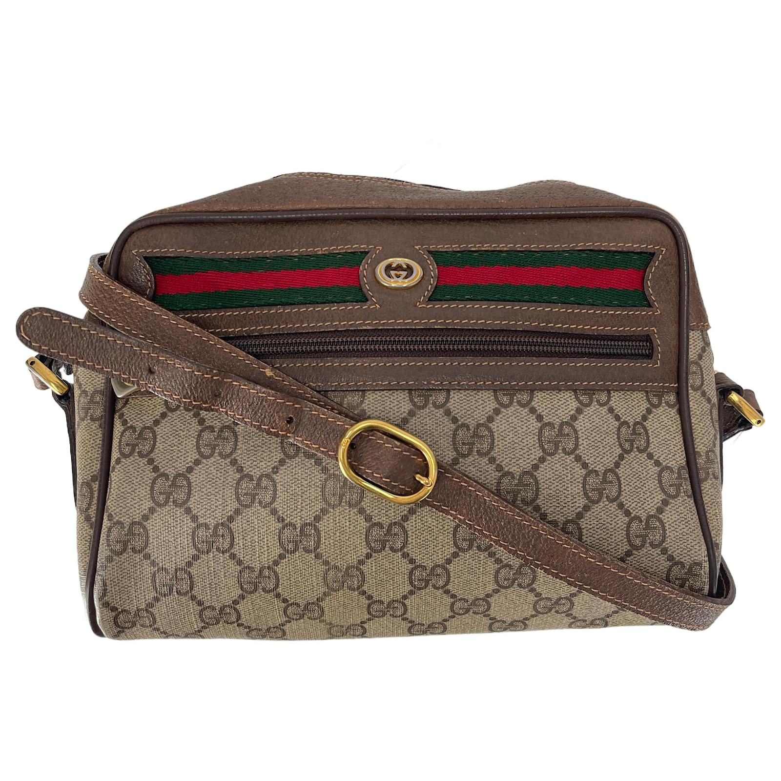 Gucci Brown Diamante Coated Canvas Ophidia Bag Cloth ref.668524 - Joli ...