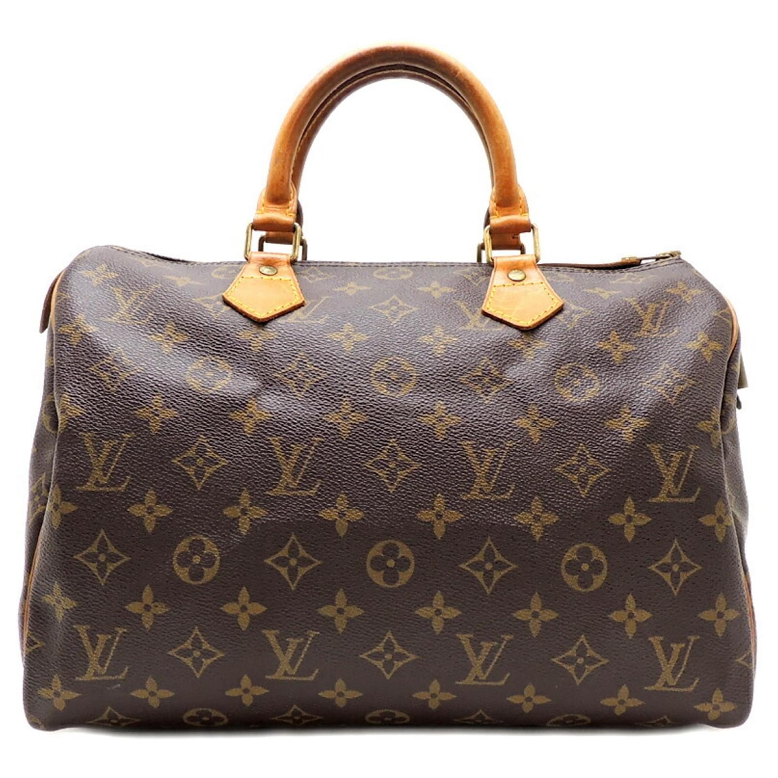 Speedy Louis Vuitton schnell 30 Braun Leinwand ref.670774 - Joli Closet