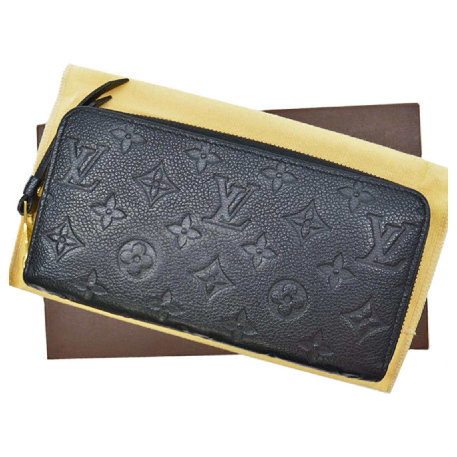 Louis Vuitton Zippy Wallet Black Cloth ref.671038 - Joli Closet