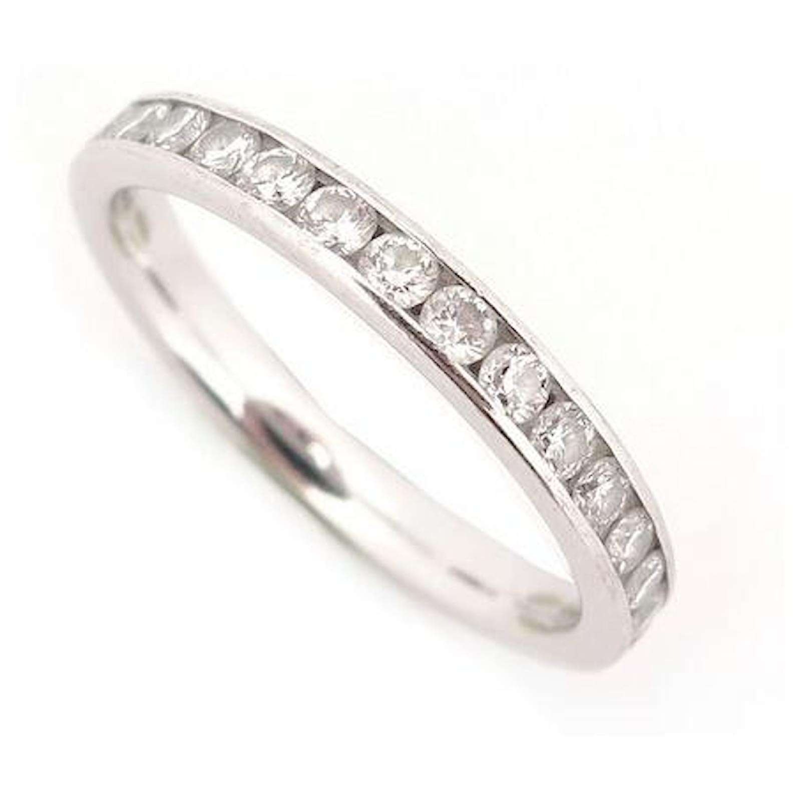 Bague Mauboussin Alliance Flambeuse D Amour T50 Or Blanc 18k Diamants