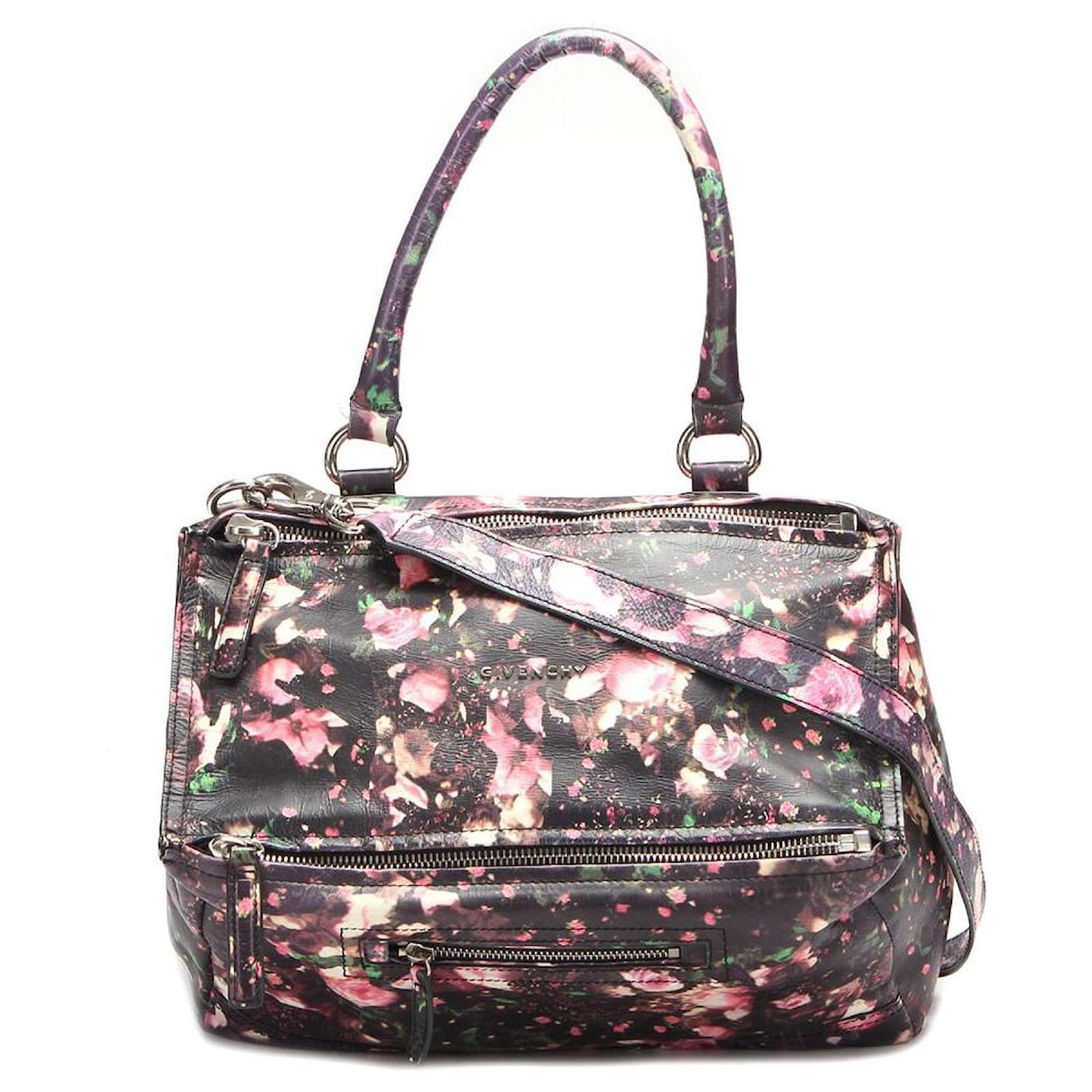 givenchy Sac Pandora en cuir fleuri multicolore Veau façon poulain ref ...