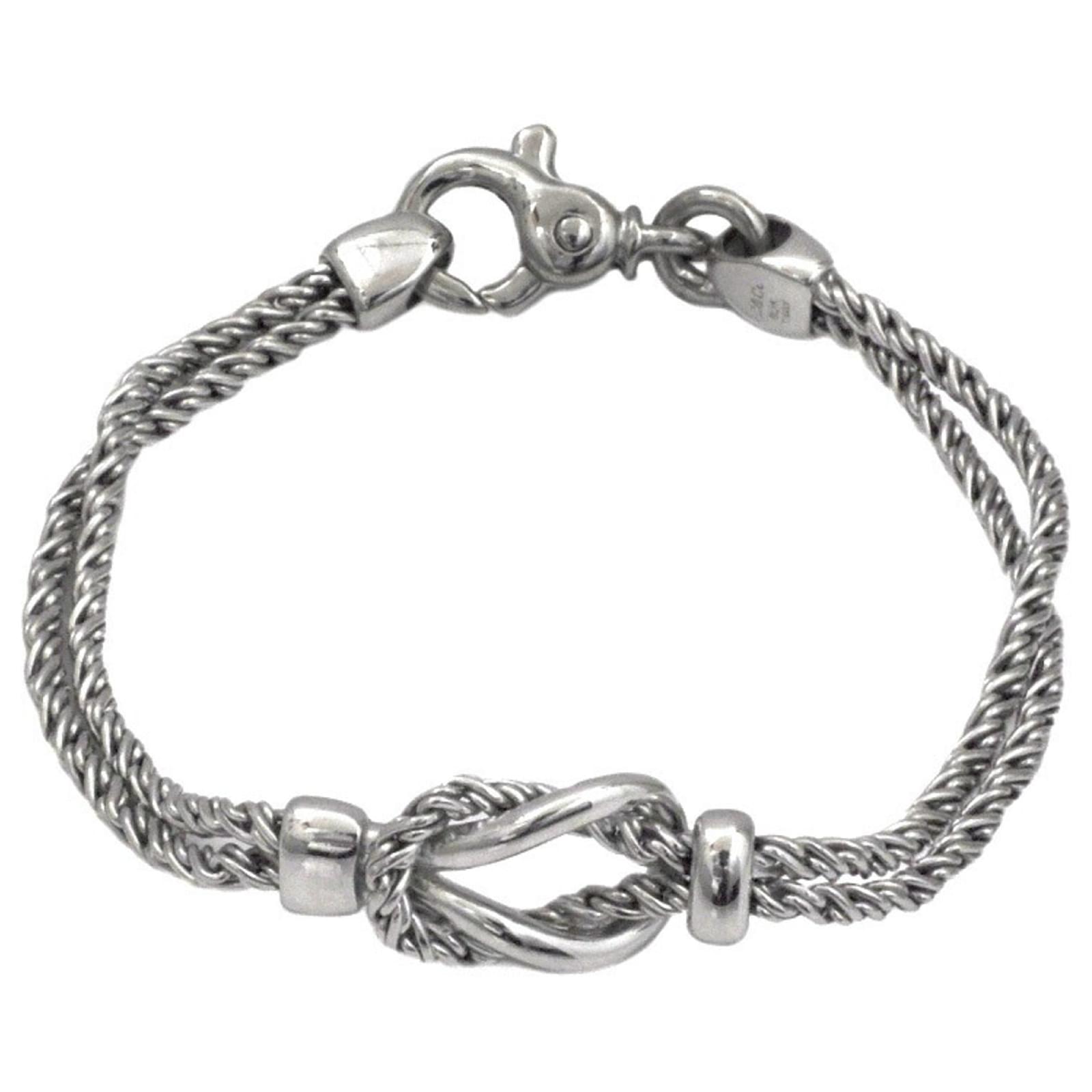 TIFFANY & CO. Knot Single Braid Silvery Silver ref.672422 - Joli Closet