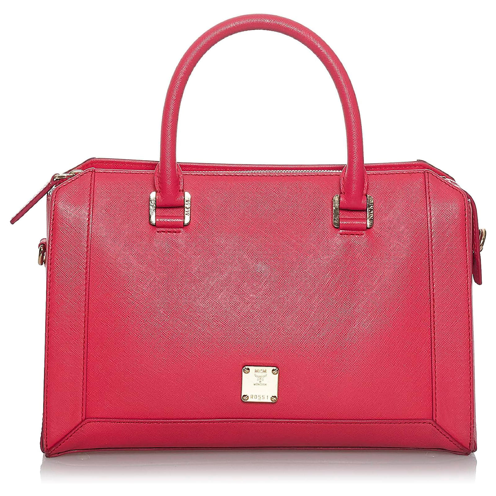MCM Red Nuovo Leather Pony-style calfskin ref.674437 - Joli Closet