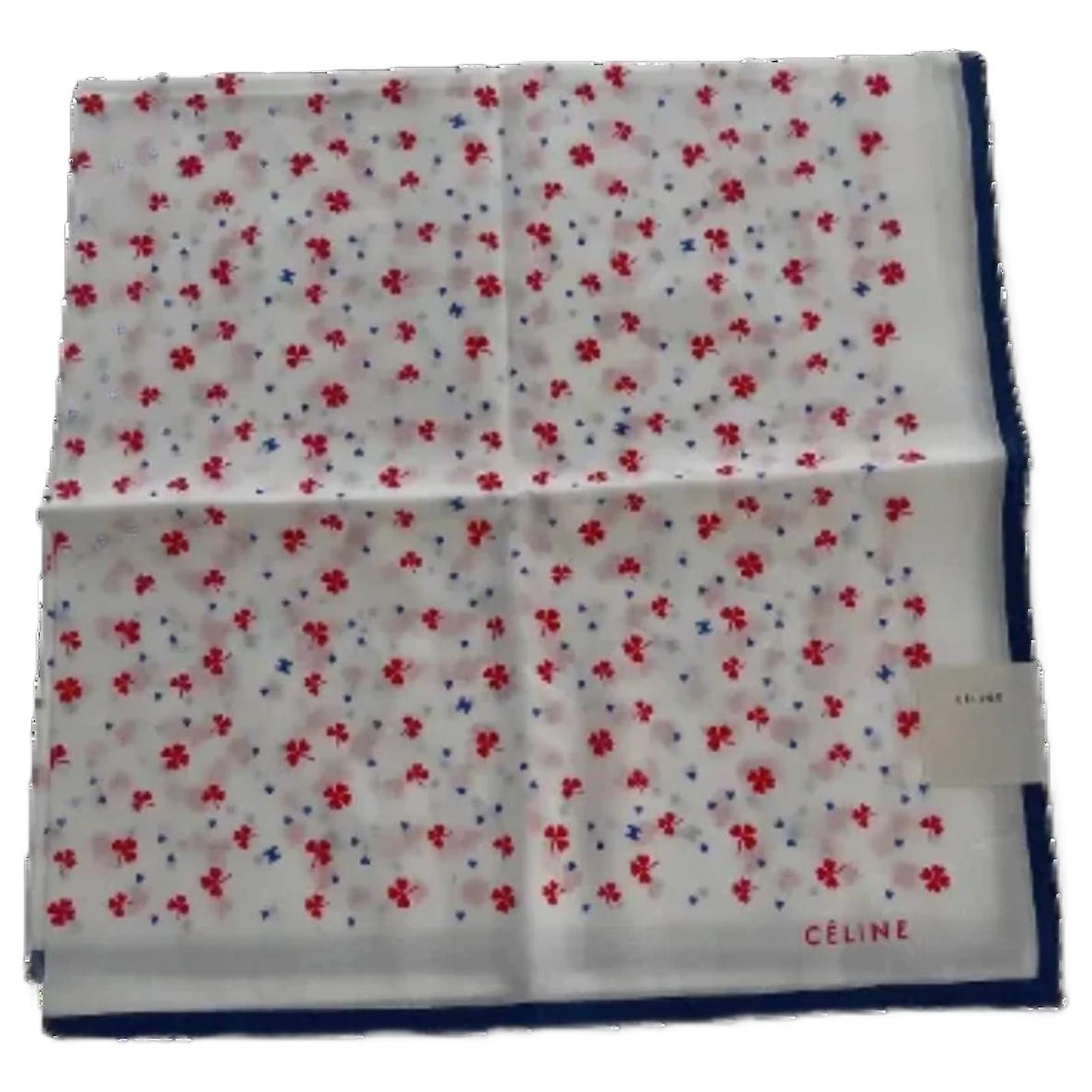 Céline White Fabric Celine Scarf ref.674973 - Joli Closet