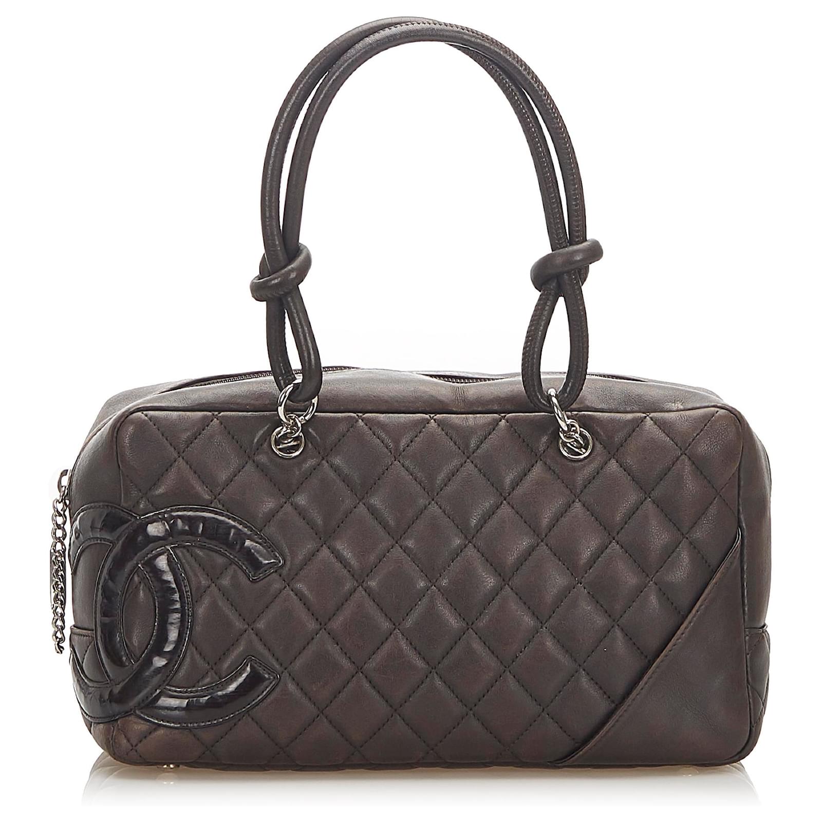 Chanel Brown Cambon Ligne Shoulder Bag Dark brown Leather ref.677791 ...