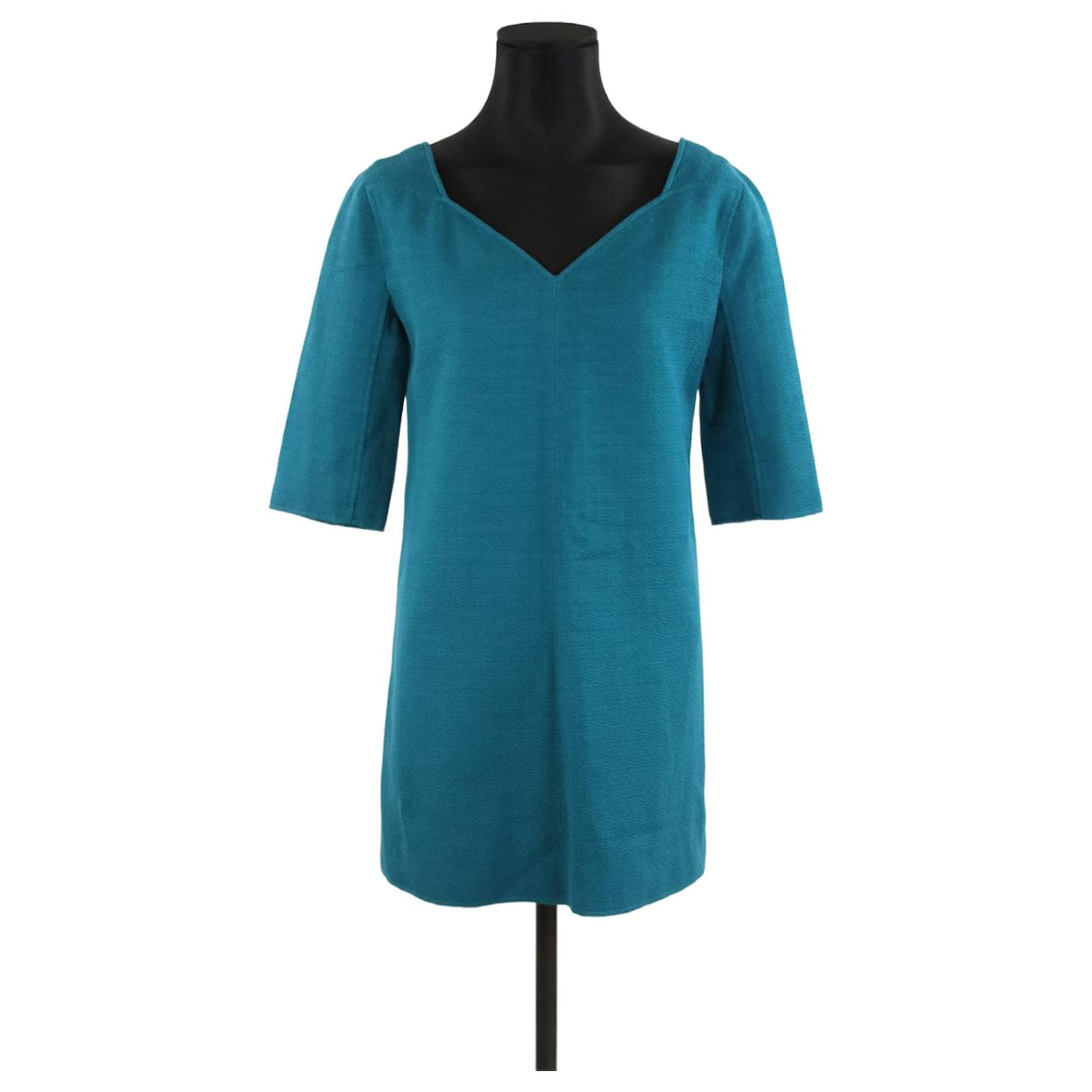 Courreges Robe Courrèges 38 Coton Vert ref.679670 - Joli Closet