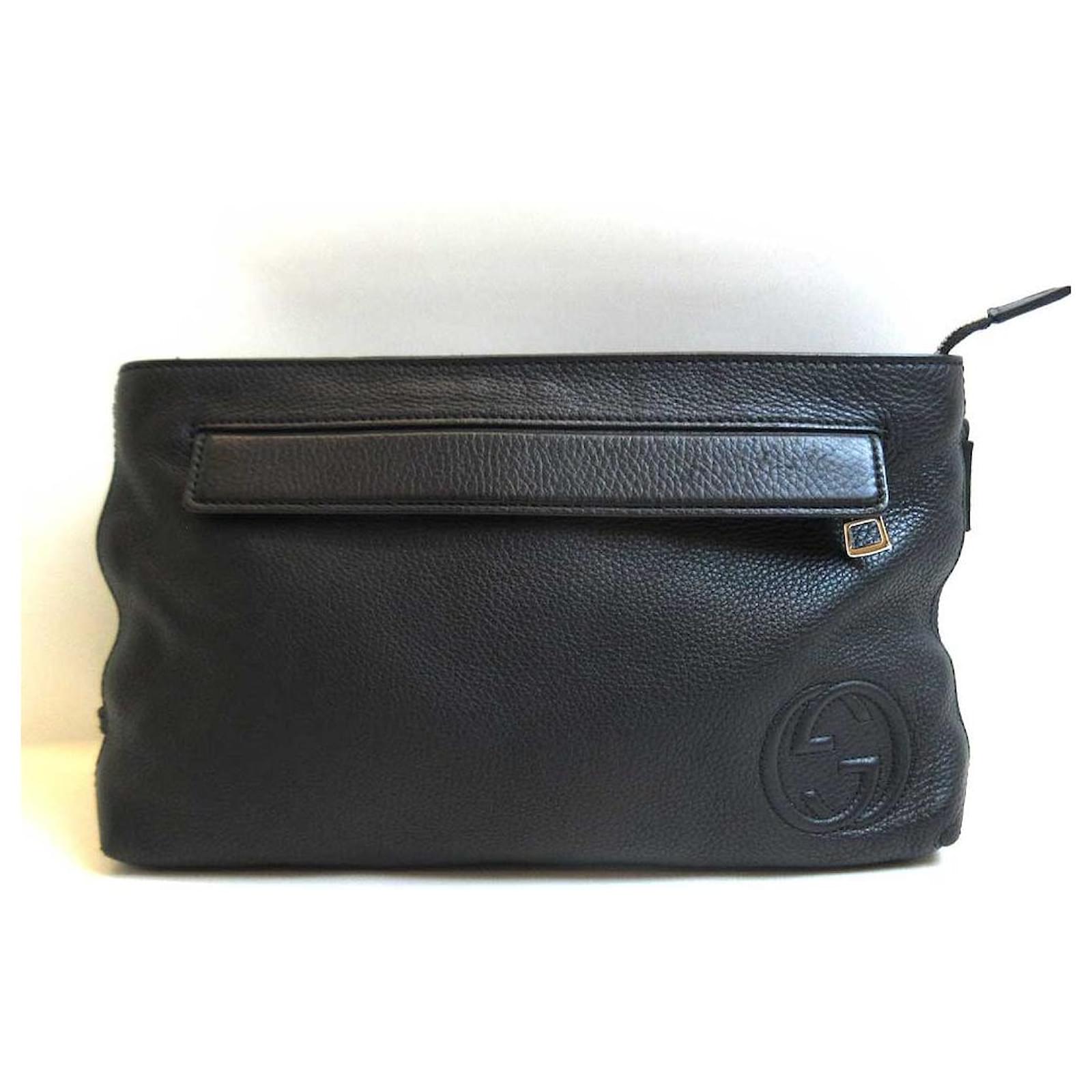 Gucci Bag Soho Interlocking G Body Bag Black Leather ref.680272 - Joli ...