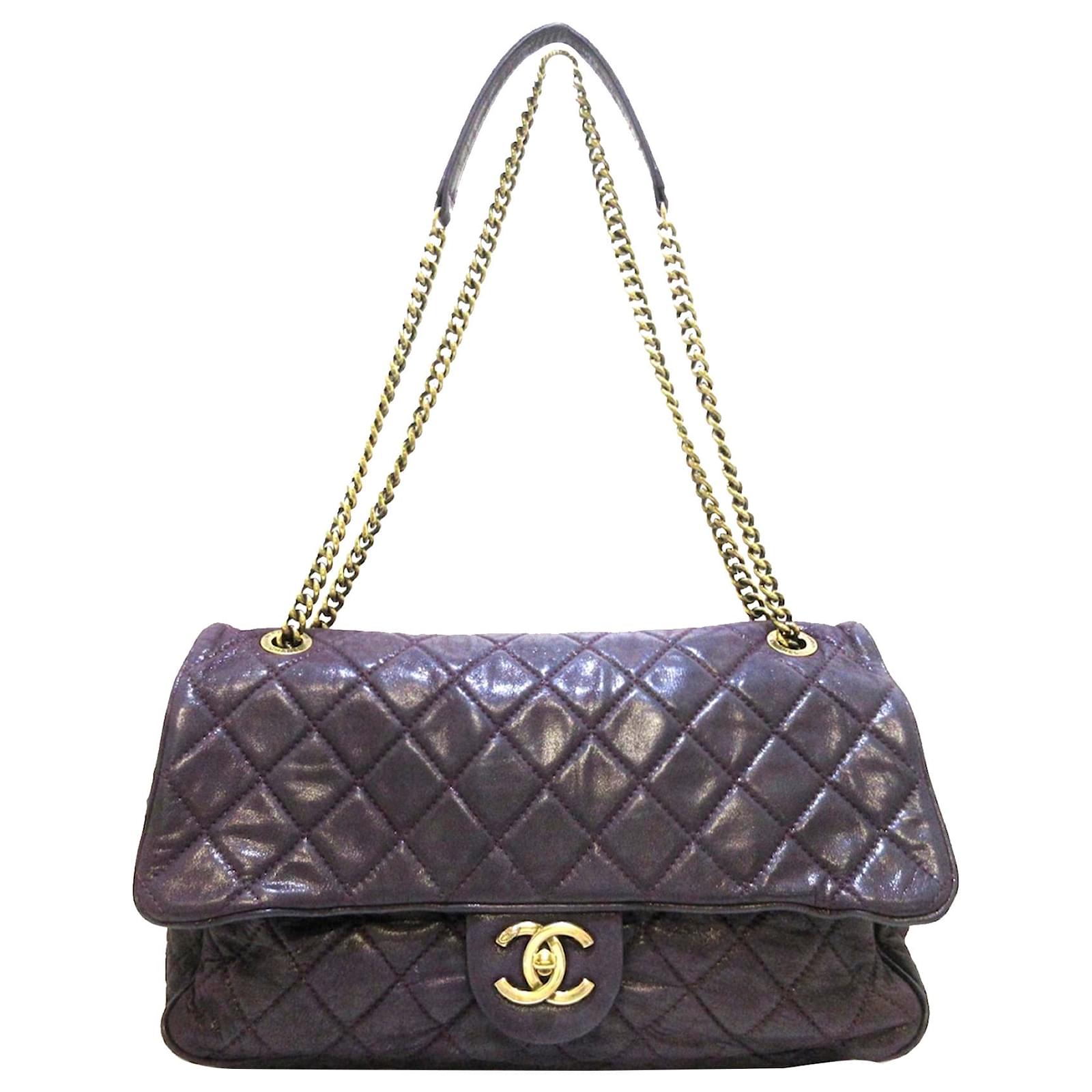 Chanel Purple Paris-Bombay Shiva Flap Leather ref.682041 - Joli Closet