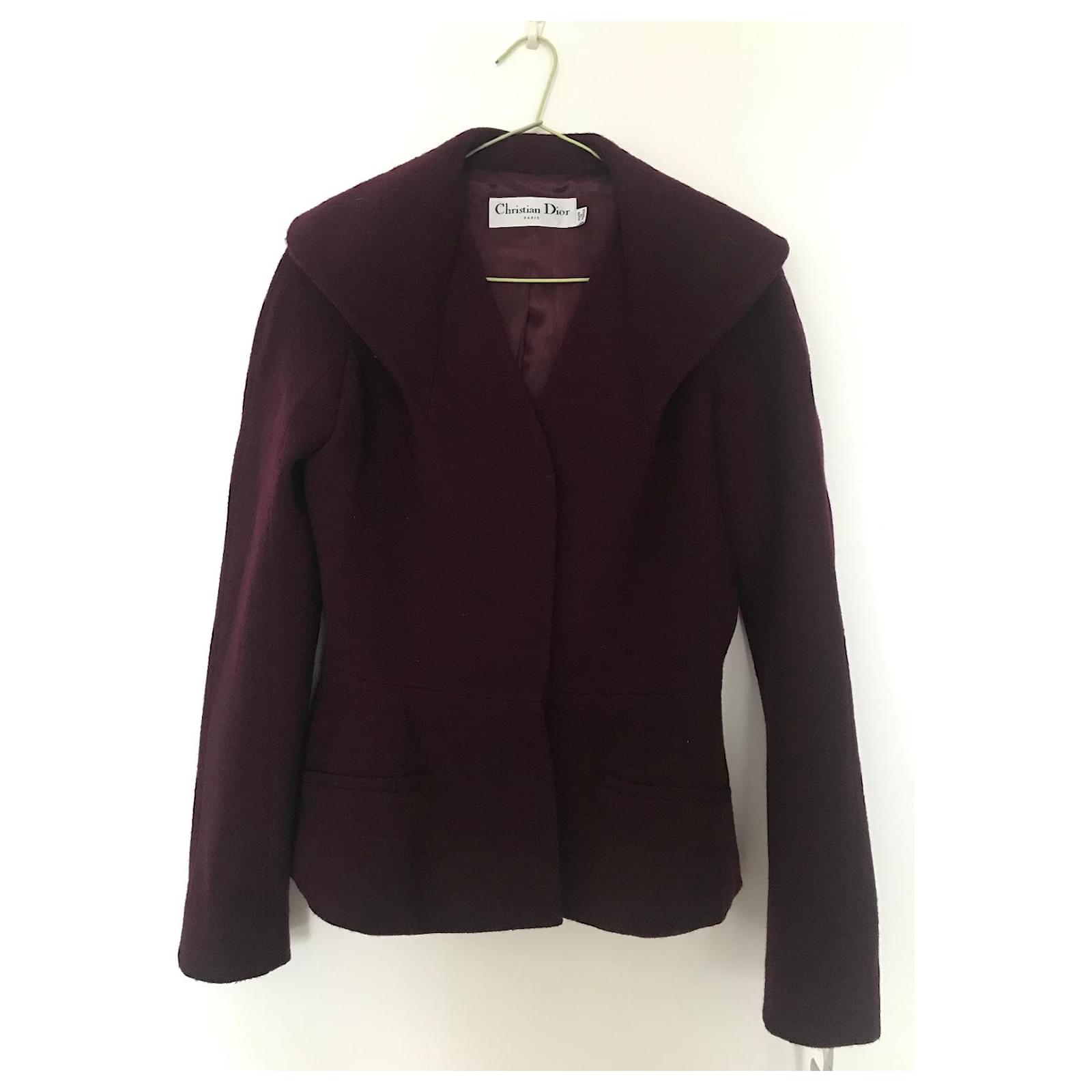 Dior Jackets Dark red Wool ref.684174 - Joli Closet