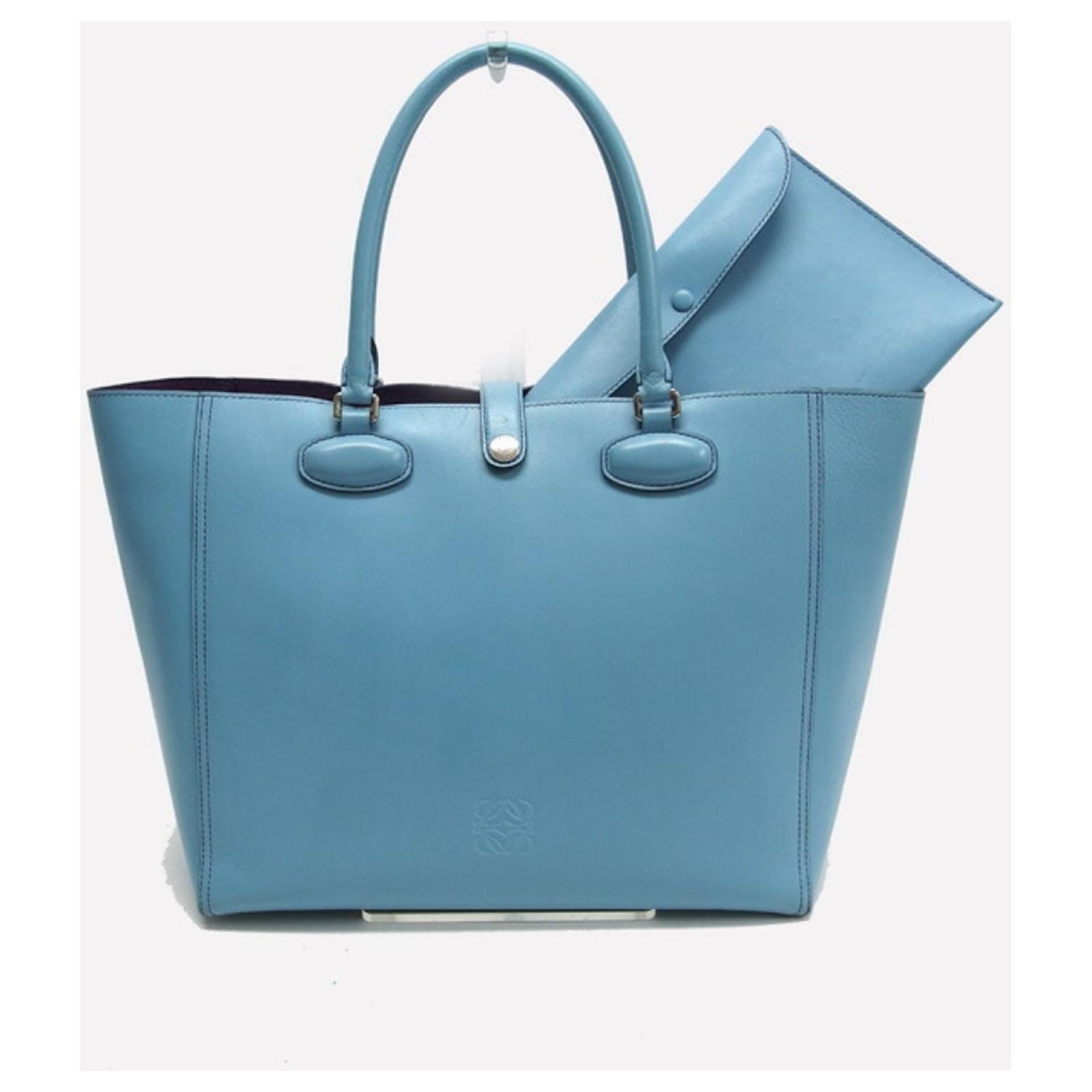 Loewe Light blue Leather ref.686054 - Joli Closet