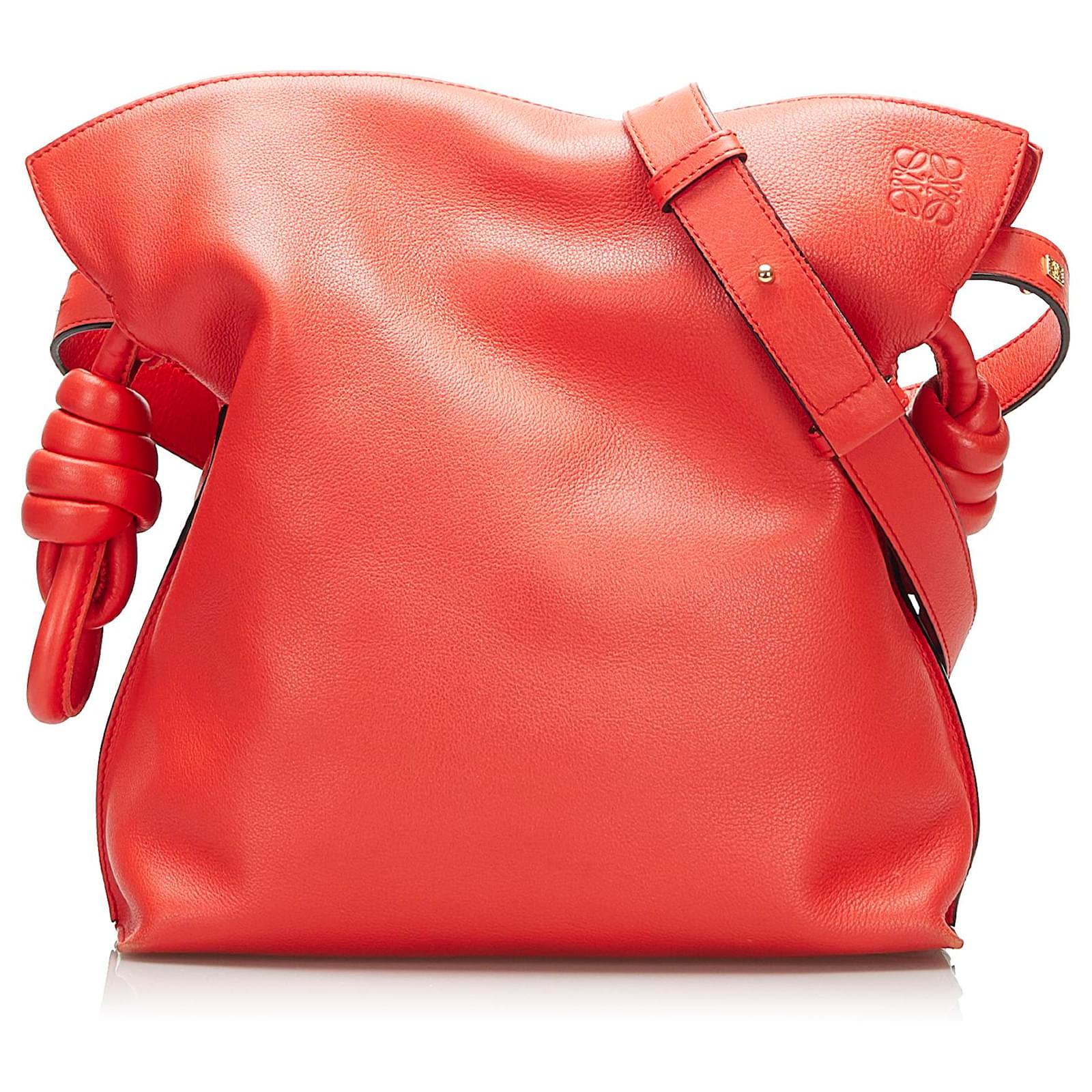 Loewe Orange Flamenco Knot Crossbody Leather ref.686616 - Joli Closet