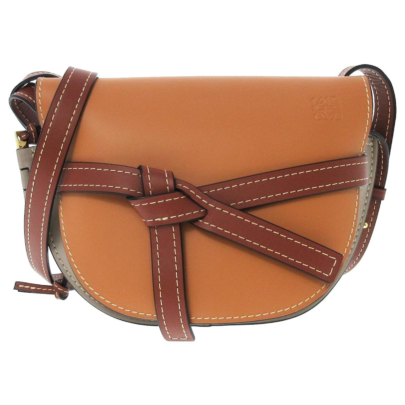 Loewe Gate Brown Pony-style calfskin ref.687889 - Joli Closet