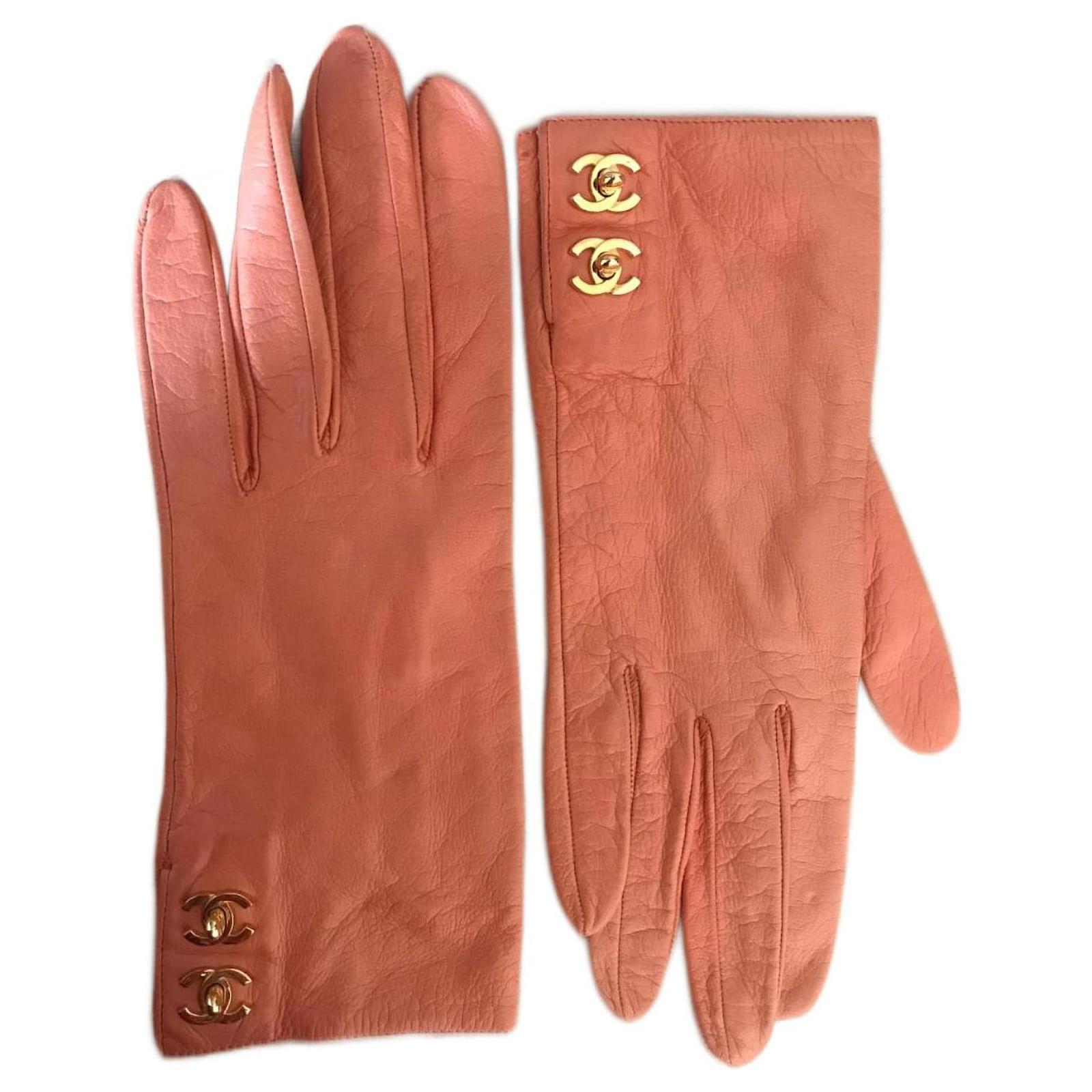 Chanel Gloves Coral Leather ref.687949 - Joli Closet
