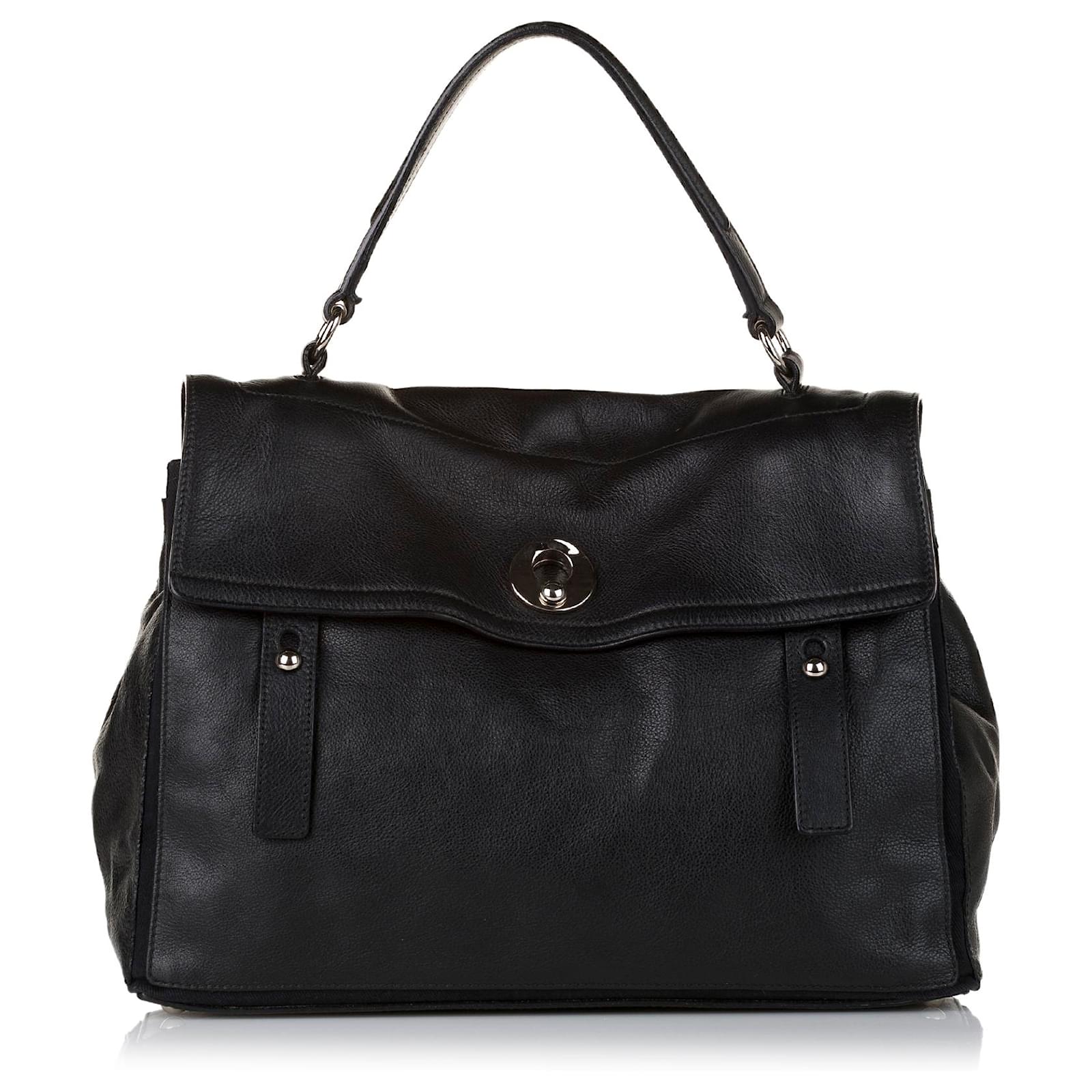 Yves Saint Laurent YSL Black Muse Two Leather Pony-style calfskin ref ...