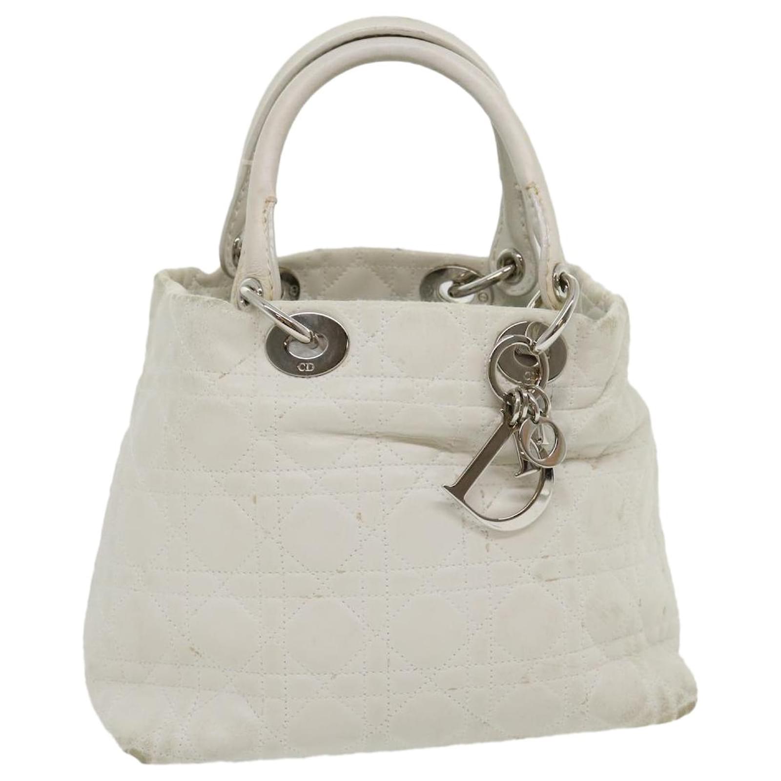 Dior Lady Dior White Leather ref.691007 - Joli Closet