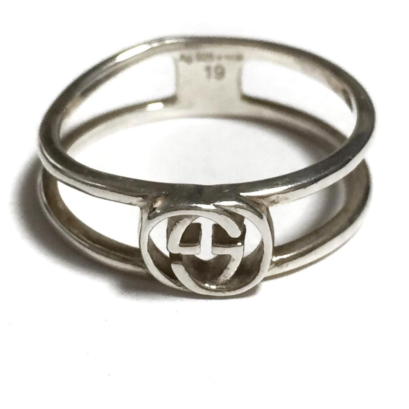 Gucci Interlocking G Argent Argenté ref.691518 - Joli Closet