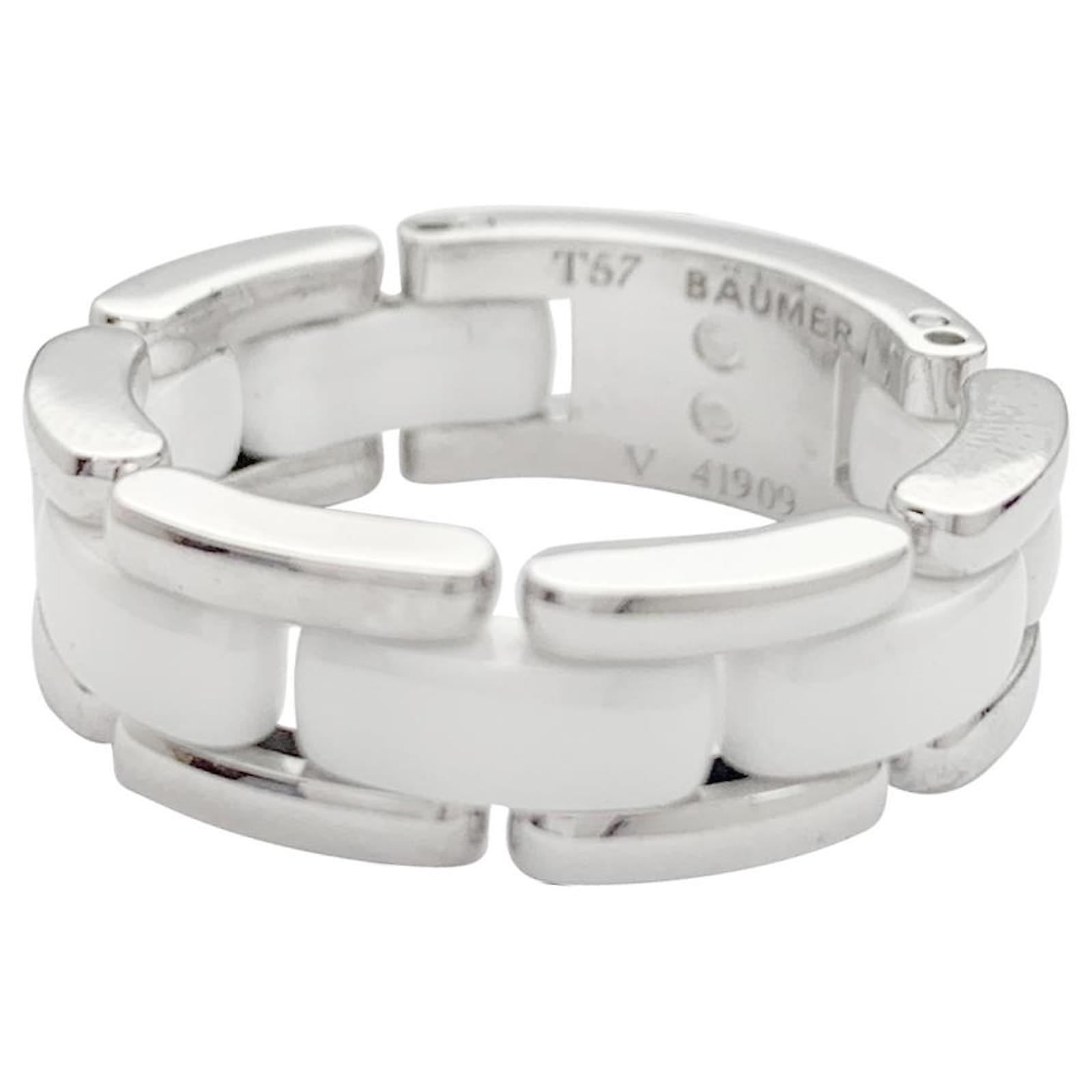 Chanel ring, "Ultra", WHITE GOLD, ceramic. ref.692504 - Joli Closet