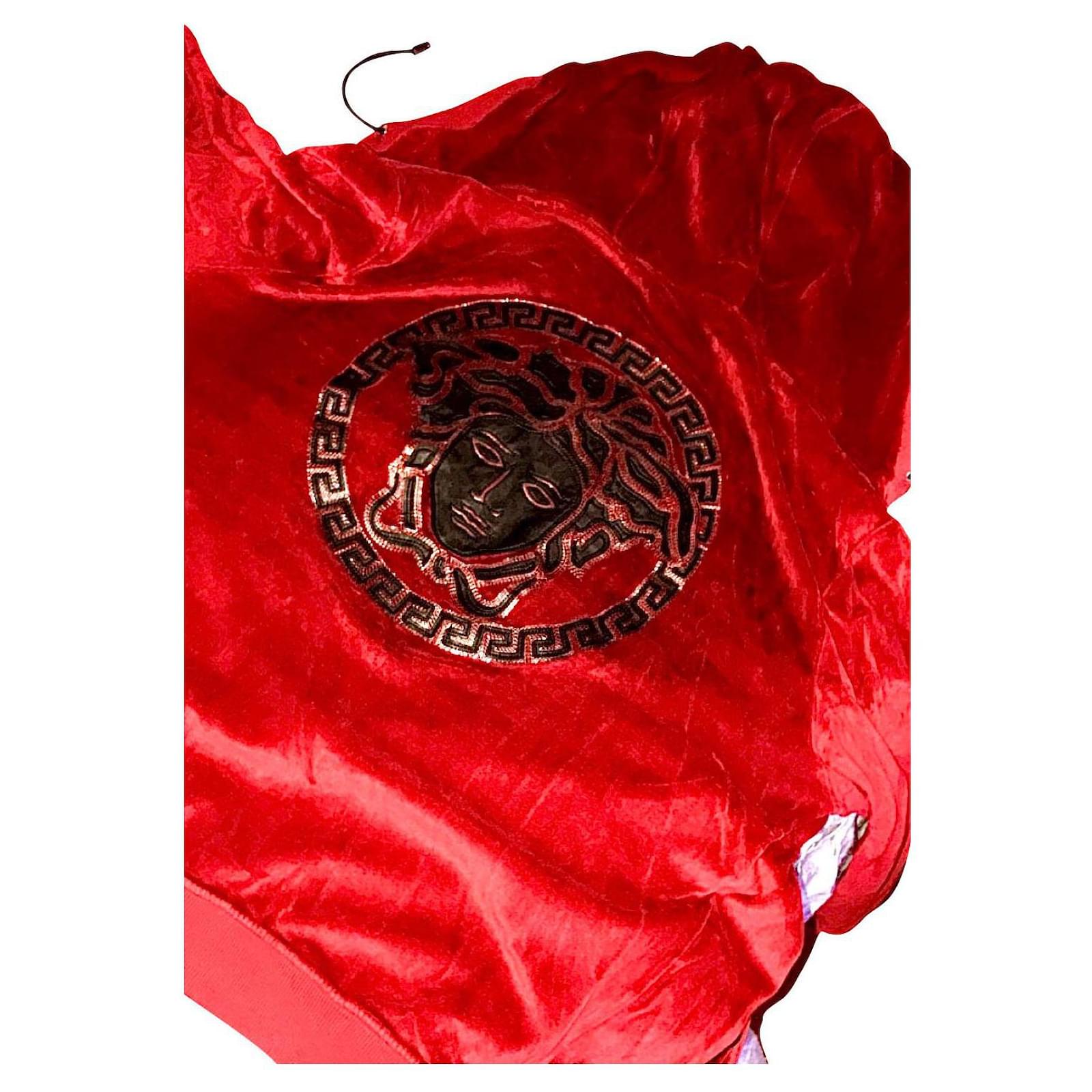 Versace Blazer Jacken Rot Samt ref.694039 - Joli Closet