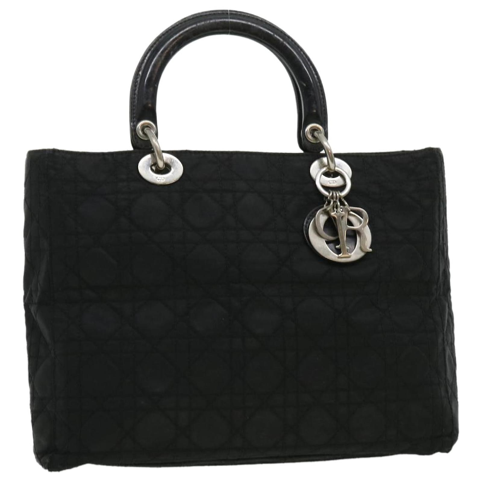 Dior Lady Dior Toile Noir ref.694205 - Joli Closet