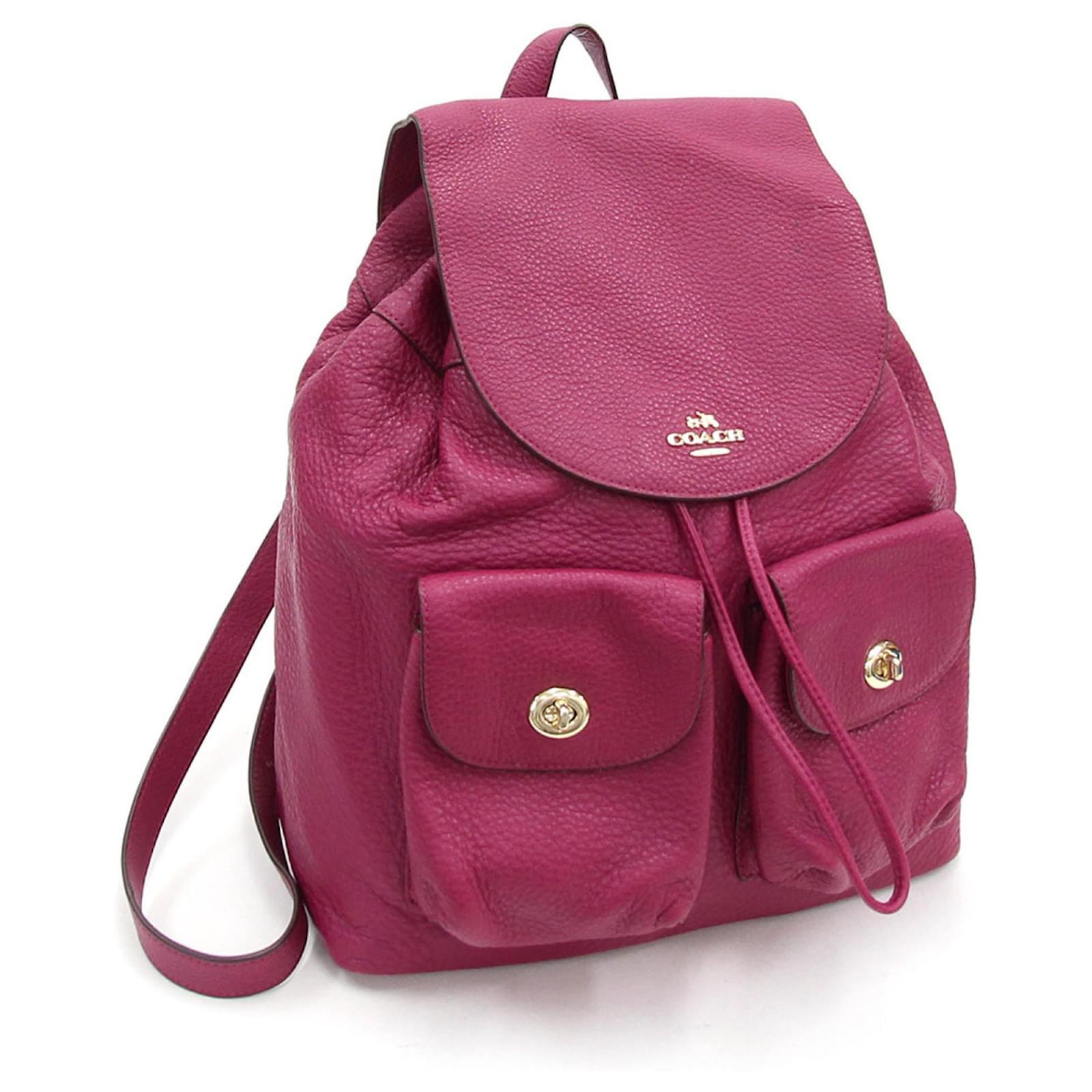 Coach Purple Leather ref.695247 - Joli Closet