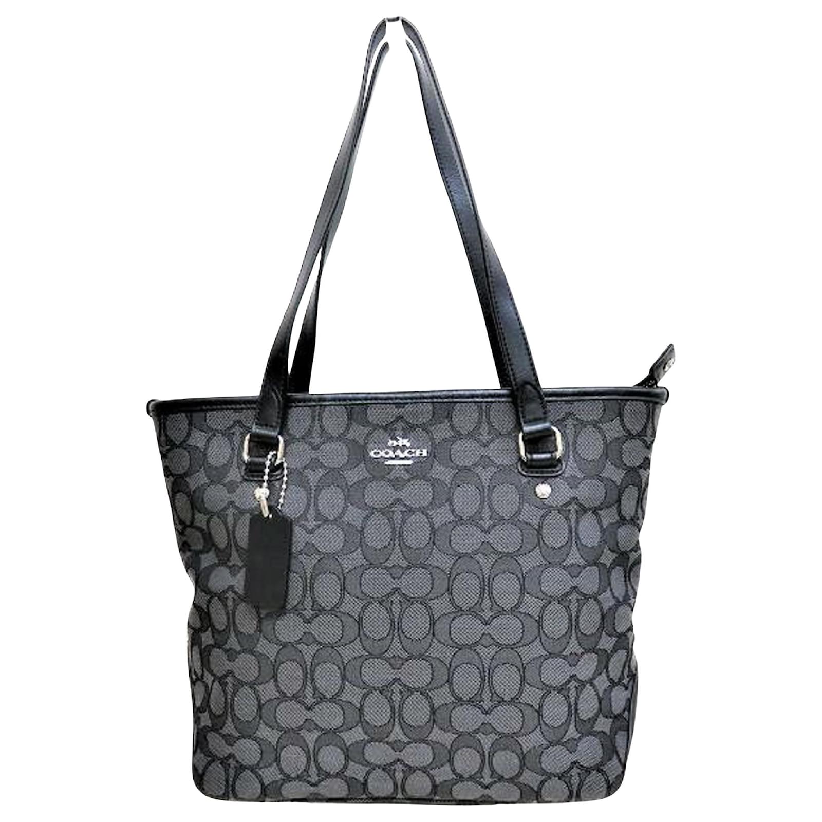 Coach Signature Black Cloth ref.695334 - Joli Closet