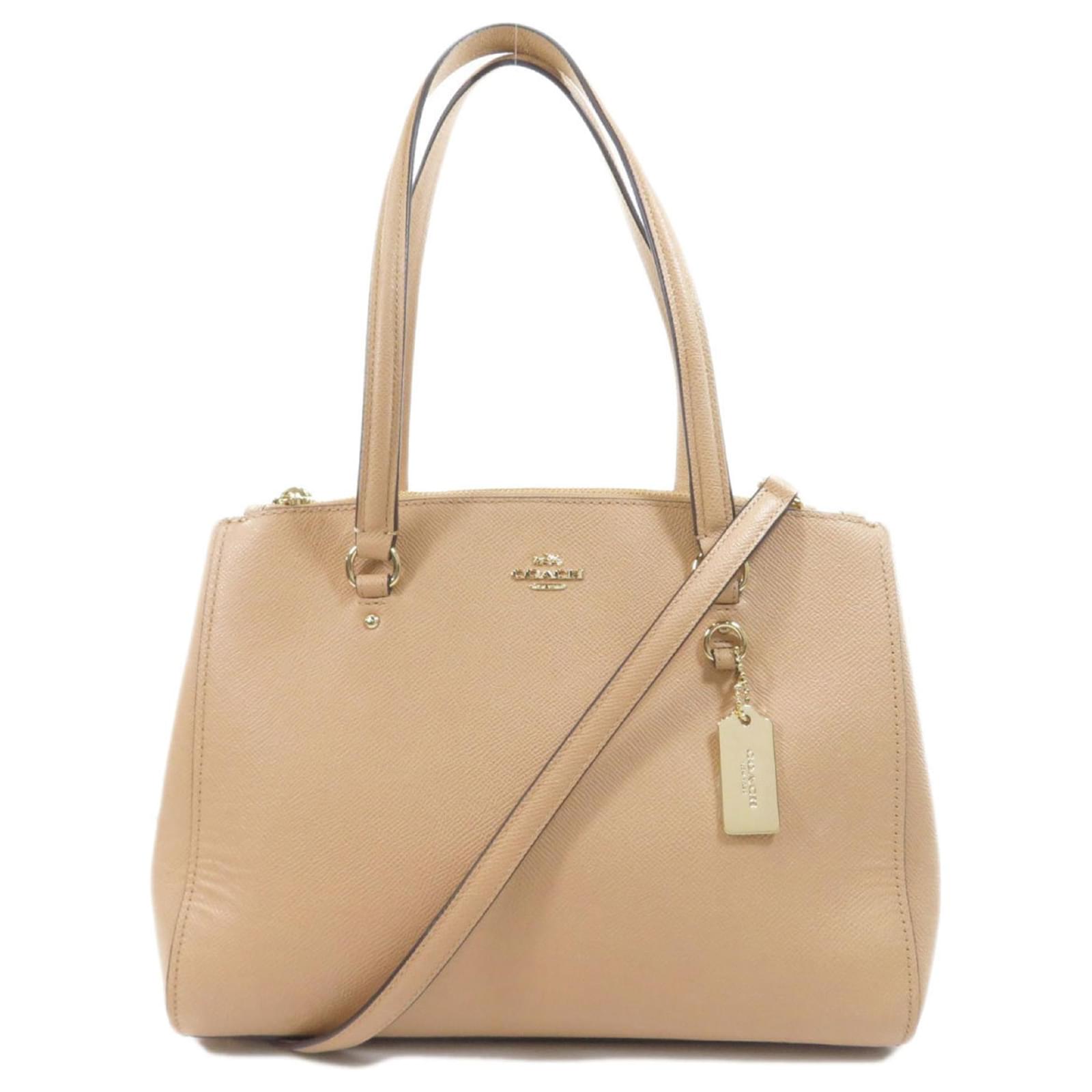Coach Beige Leather ref.695446 - Joli Closet