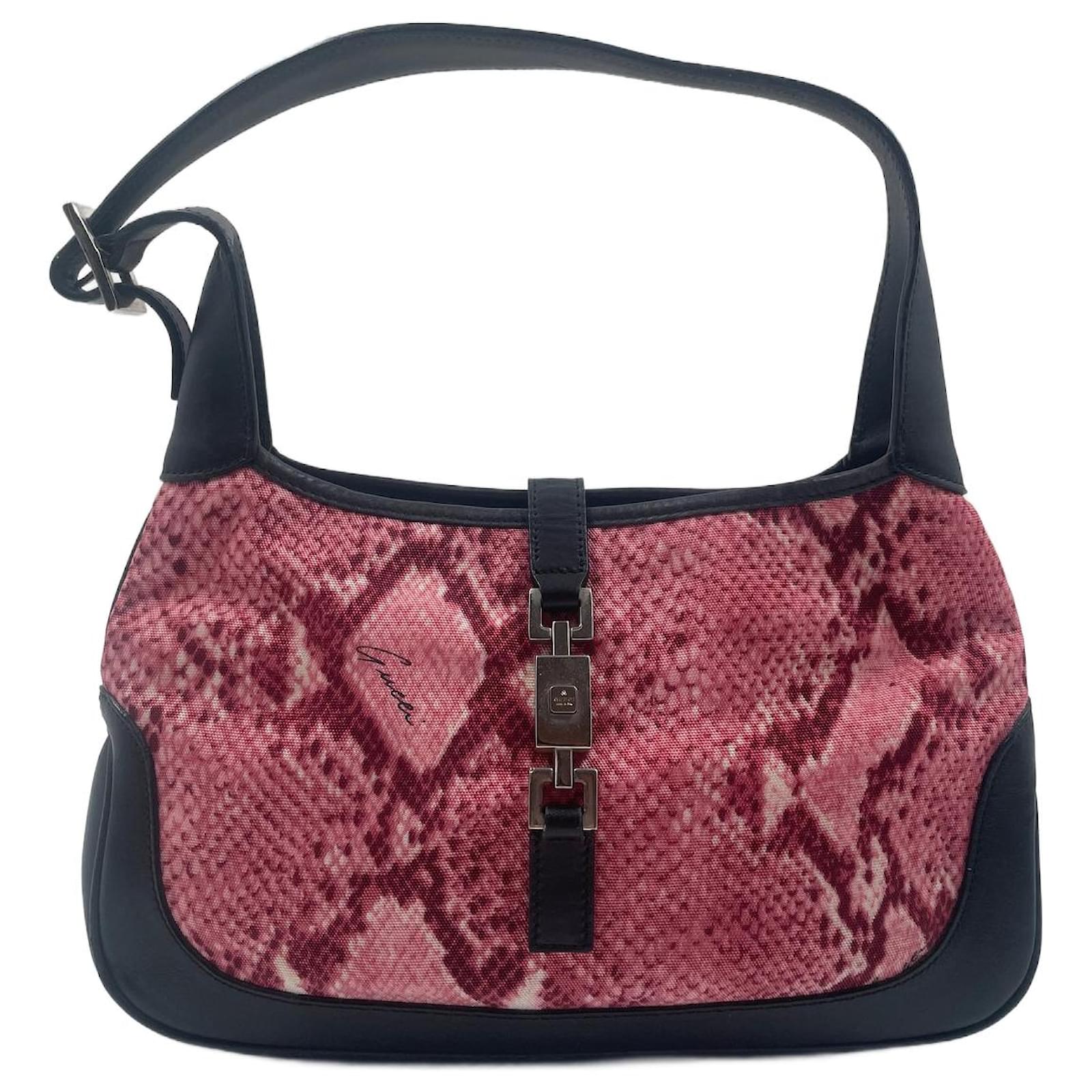 Pink Canvas Gucci Jackie Cloth ref.695677 - Joli Closet