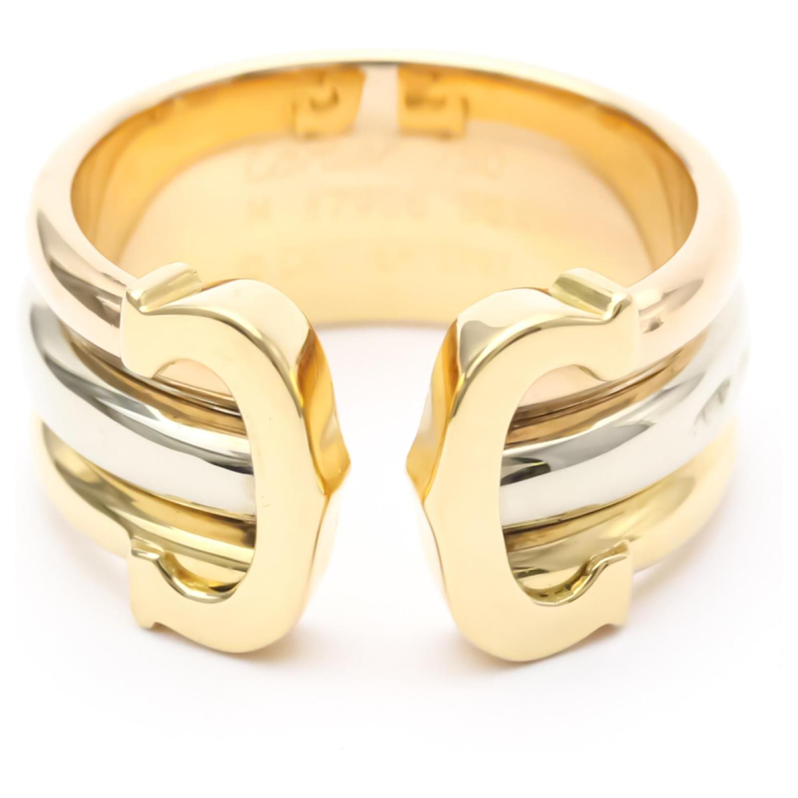 cartier 2C C2 Or jaune Doré ref.695773 - Joli Closet