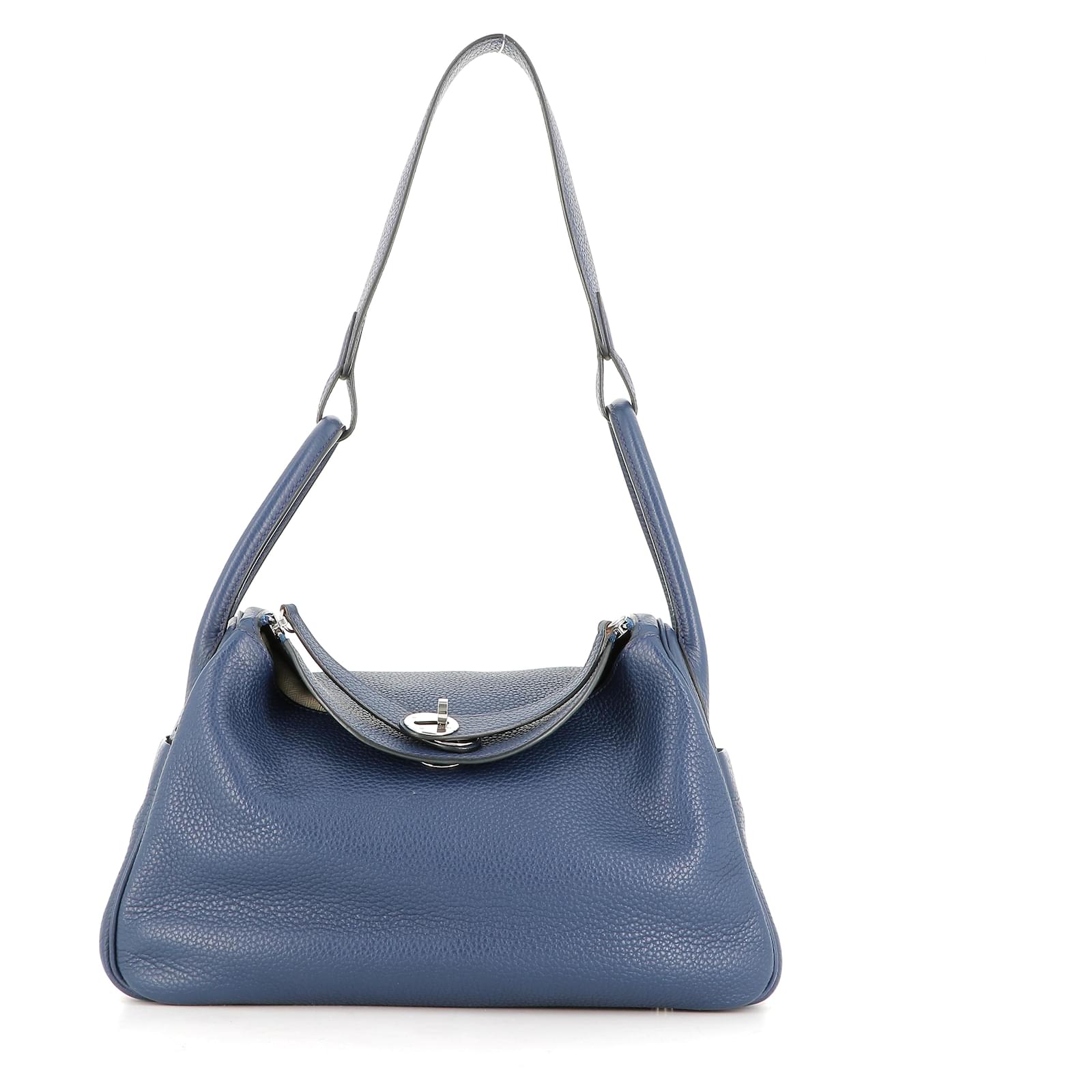 Hermès Hermes Lindy Blue Leather ref.696350 - Joli Closet