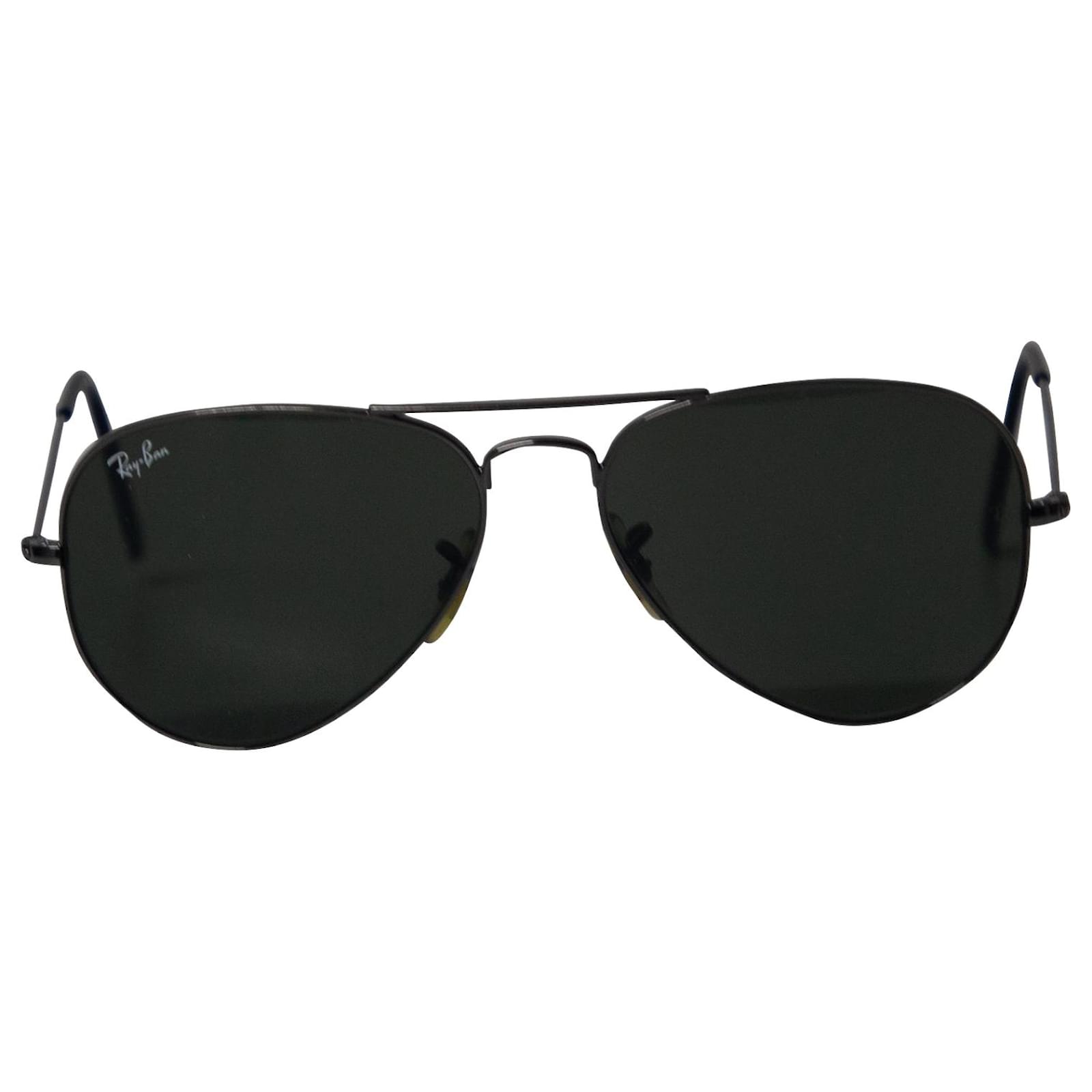 Lunettes de soleil Ray-Ban Classic Aviator en métal noir ref.696672 ...