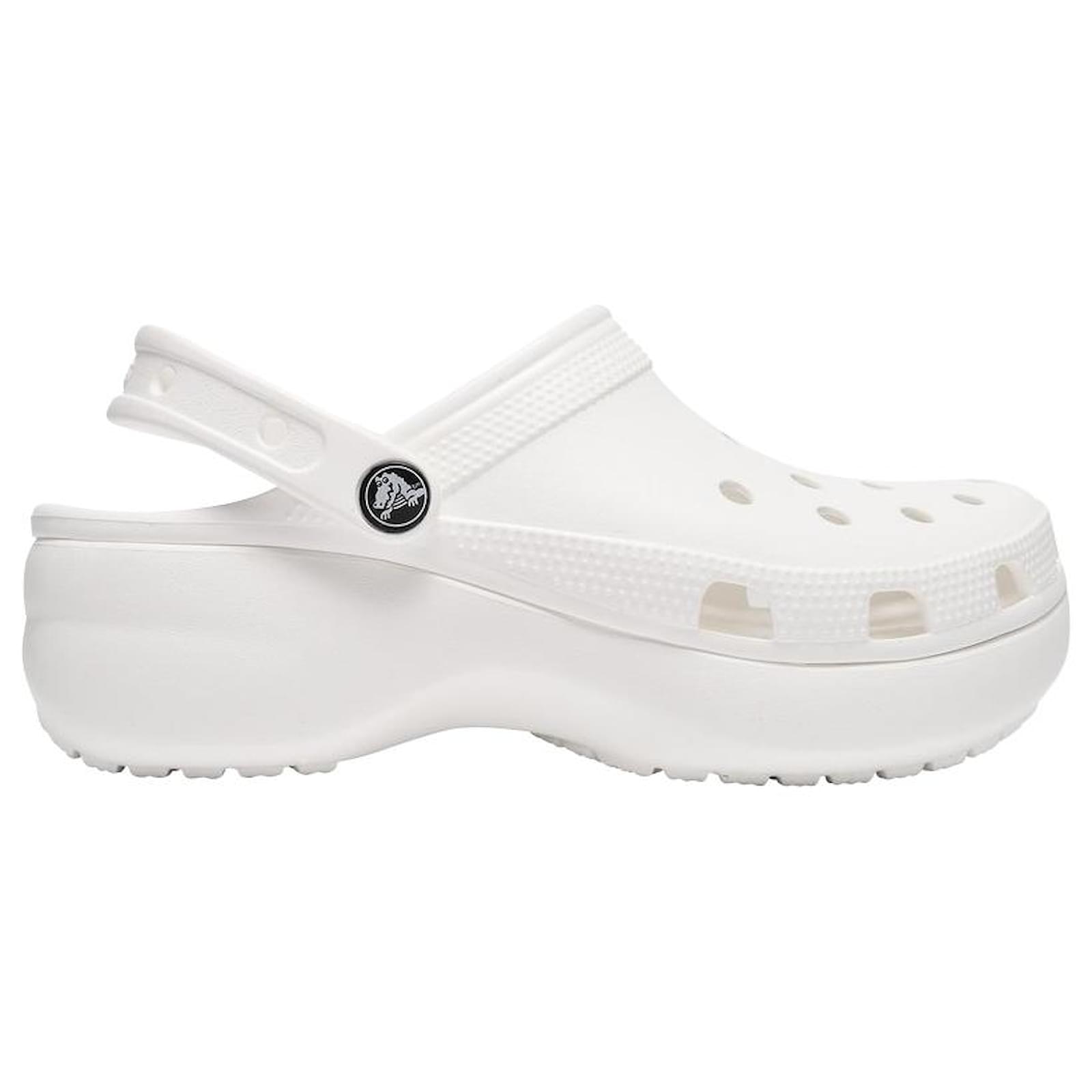 Autre Marque Classic Platform Mules - Crocs - White - Synthetic ref ...