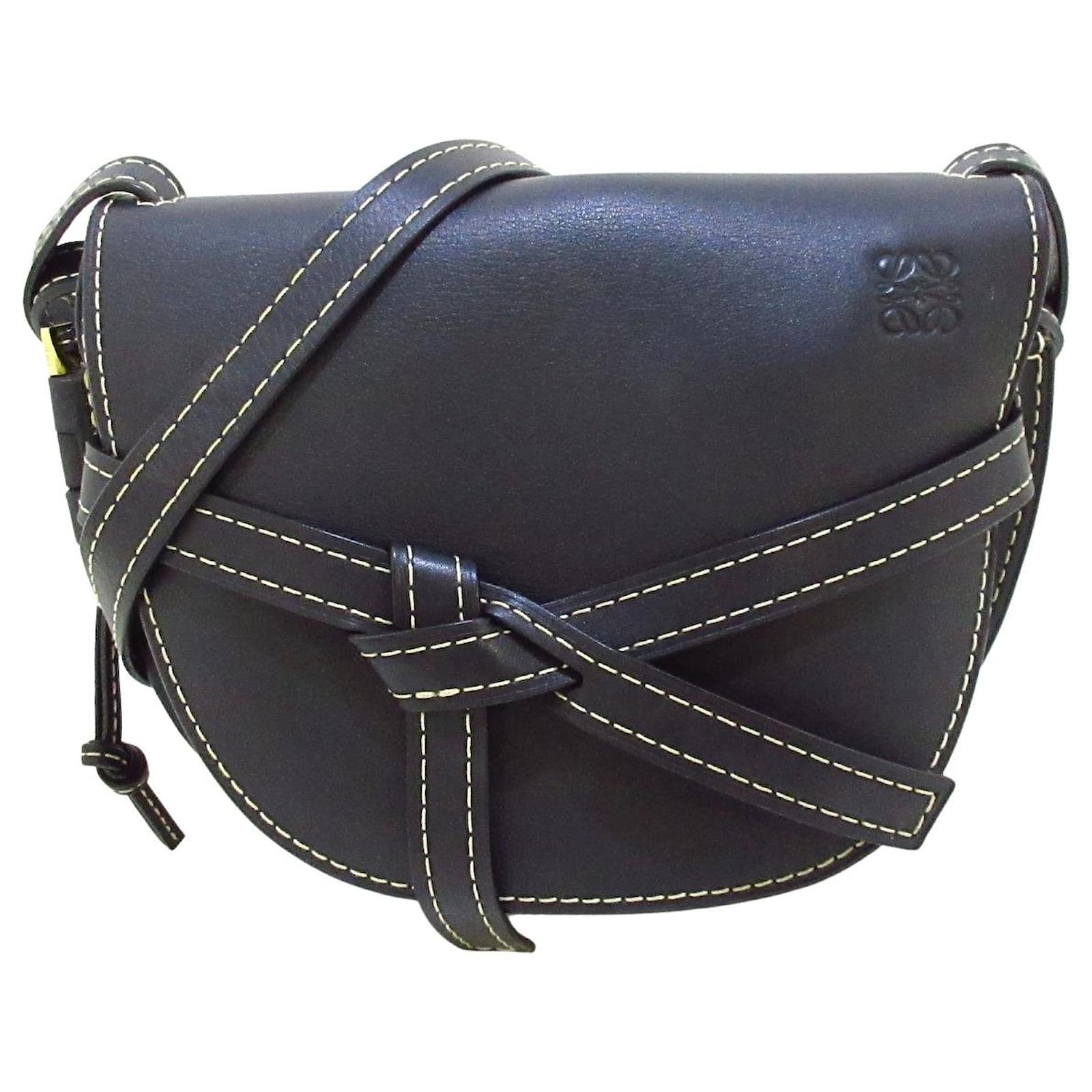 Loewe Gate Black Leather ref.700321 - Joli Closet